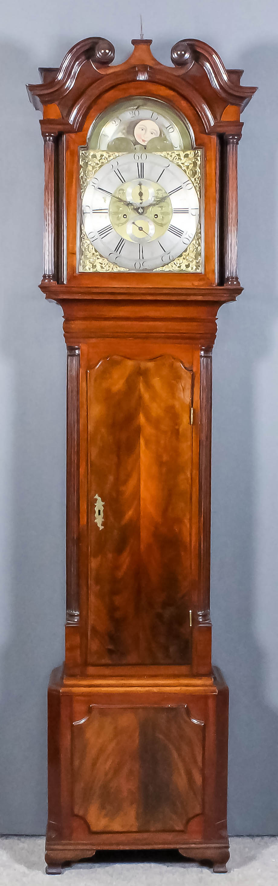 A late 18th Century "North Country" mahogany longcase clock by ...
