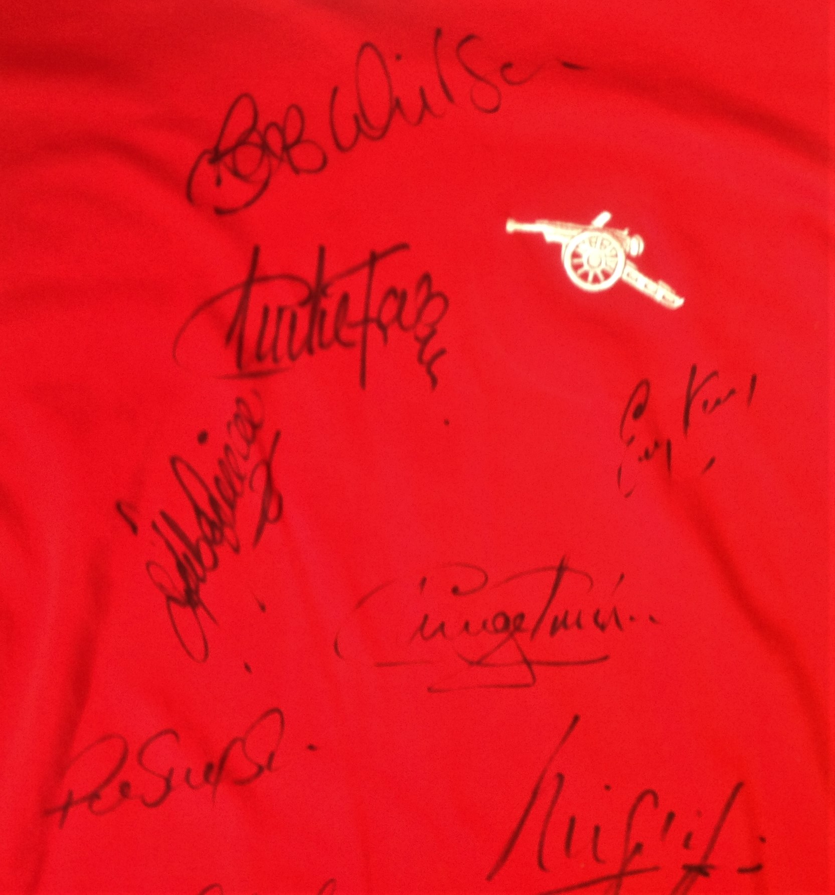 Football Arsenal 1970 replica home shirt signed by 10 of the double ...