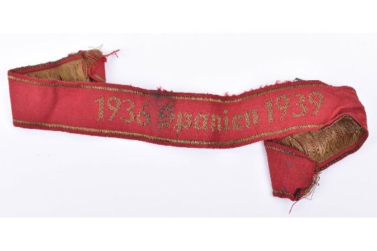 Very Rare German Army (Heer) Spanish Civil War Campaign Cuff Title ...