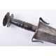 Early Indian Short Sword, broad double edge blade swollen at the tip ...