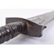 Early Indian Short Sword, broad double edge blade swollen at the tip ...