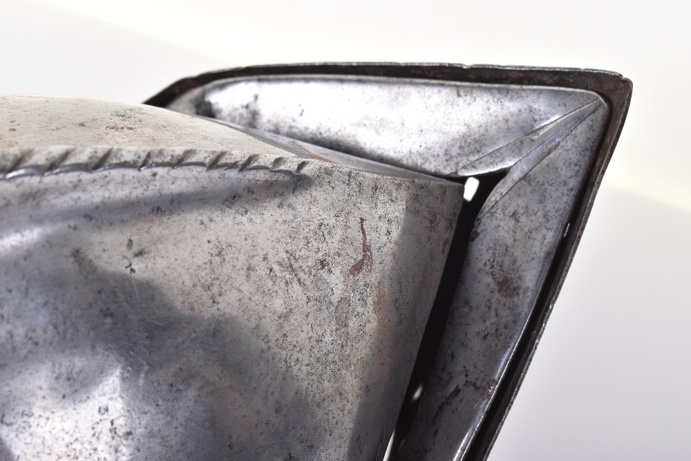 Rare Composite South German Close Helmet c.1540, fluted skull etched ...