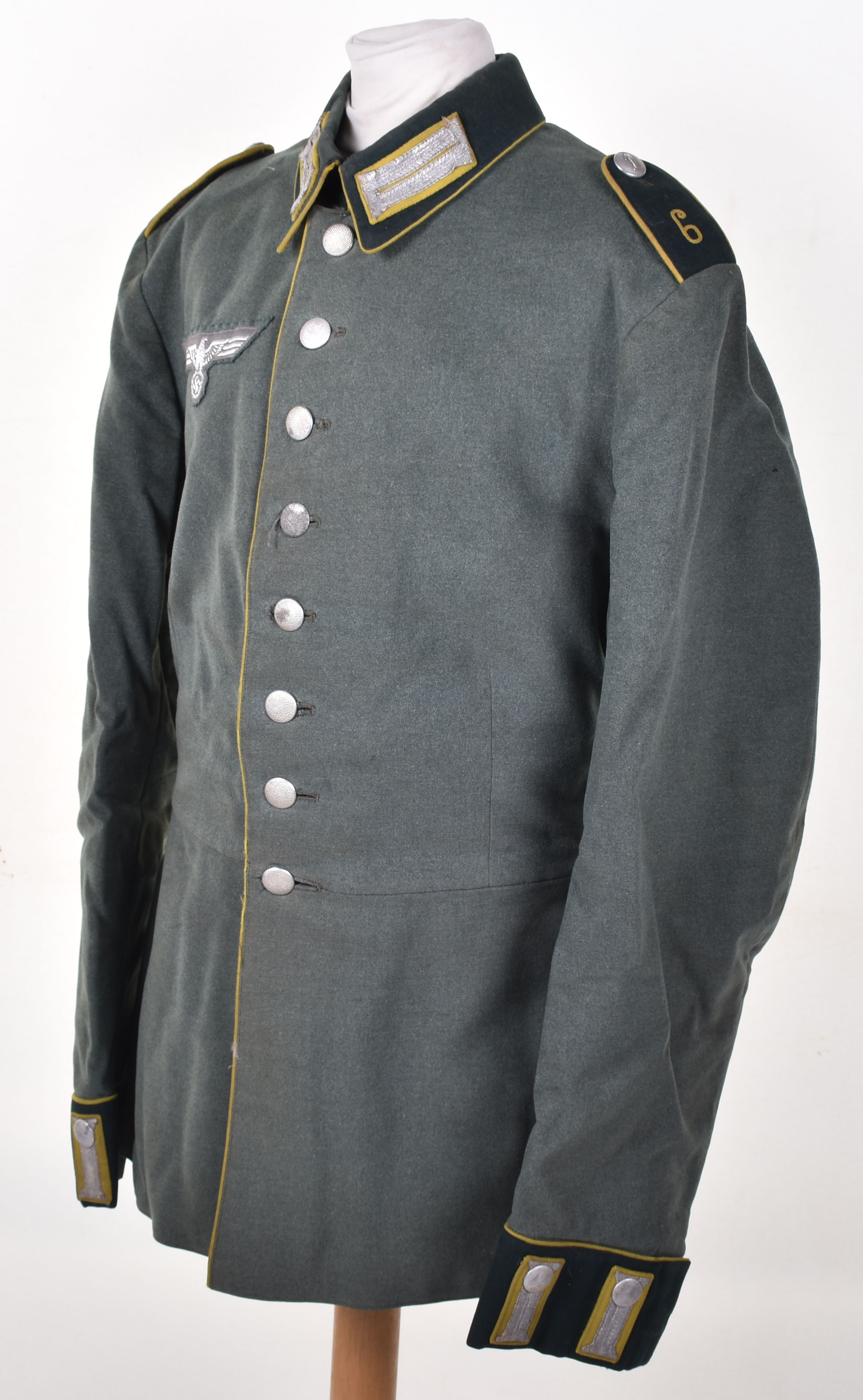 WW2 German Signals Section Enlisted Ranks Parade Tunic, fine used ...