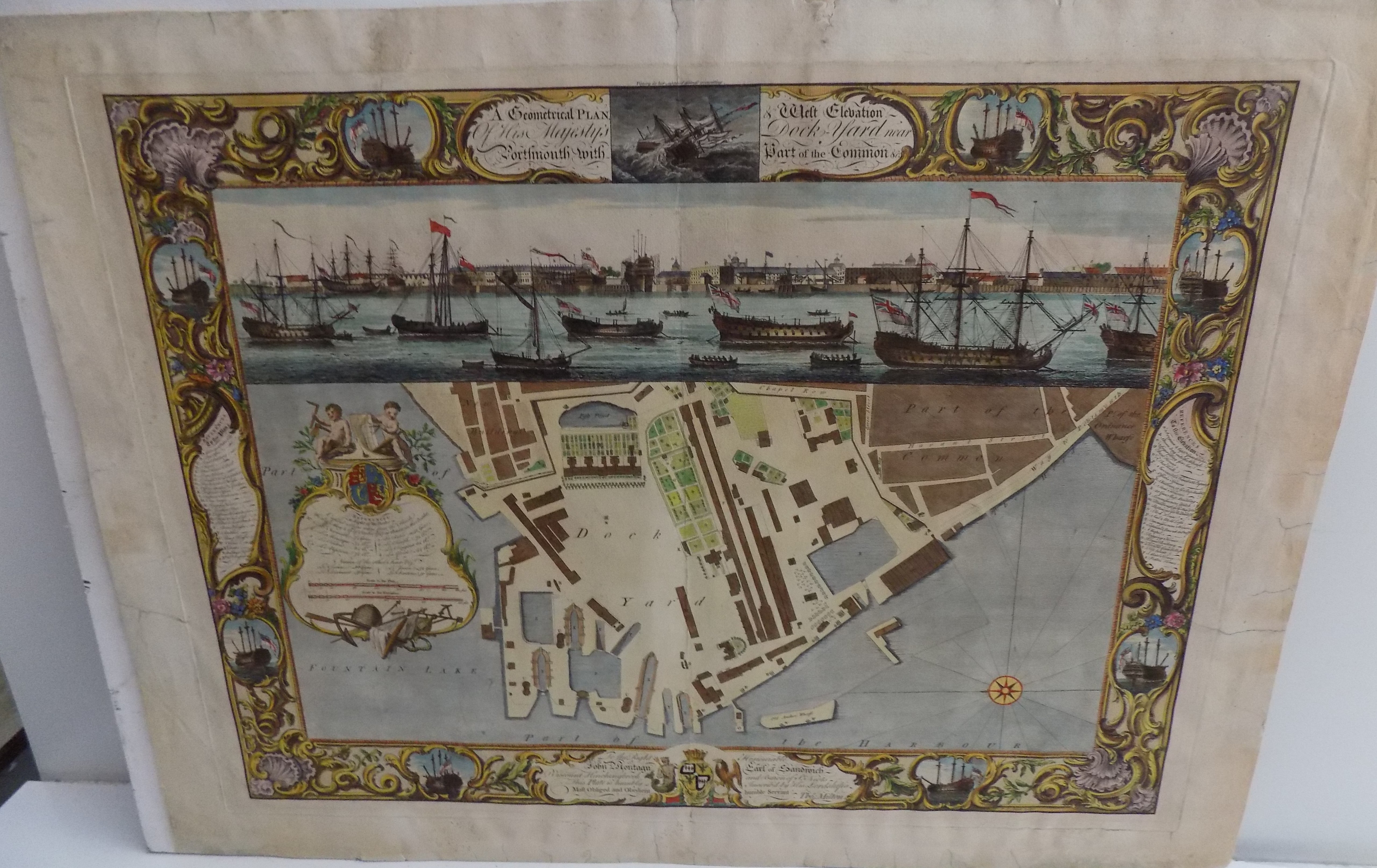 THOMAS MILTON. Complete series of Thomas Milton's Royal Dockyards. 6 ...