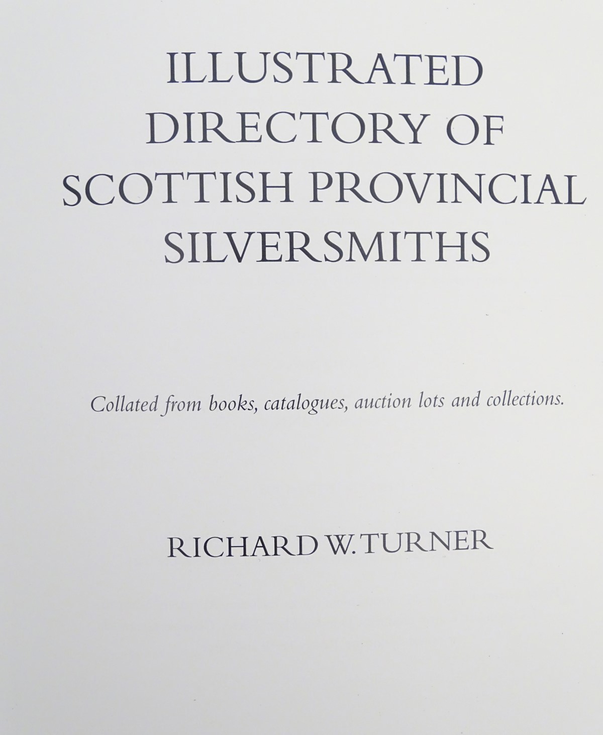 Book: 'Illustrated Directory of Scottish Provincial Silversmiths ...