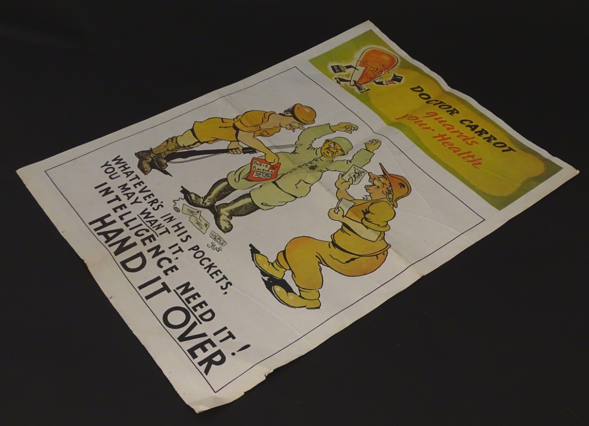 Militaria : An Australian WWII Propaganda Poster with 1941 ' Doctor ...
