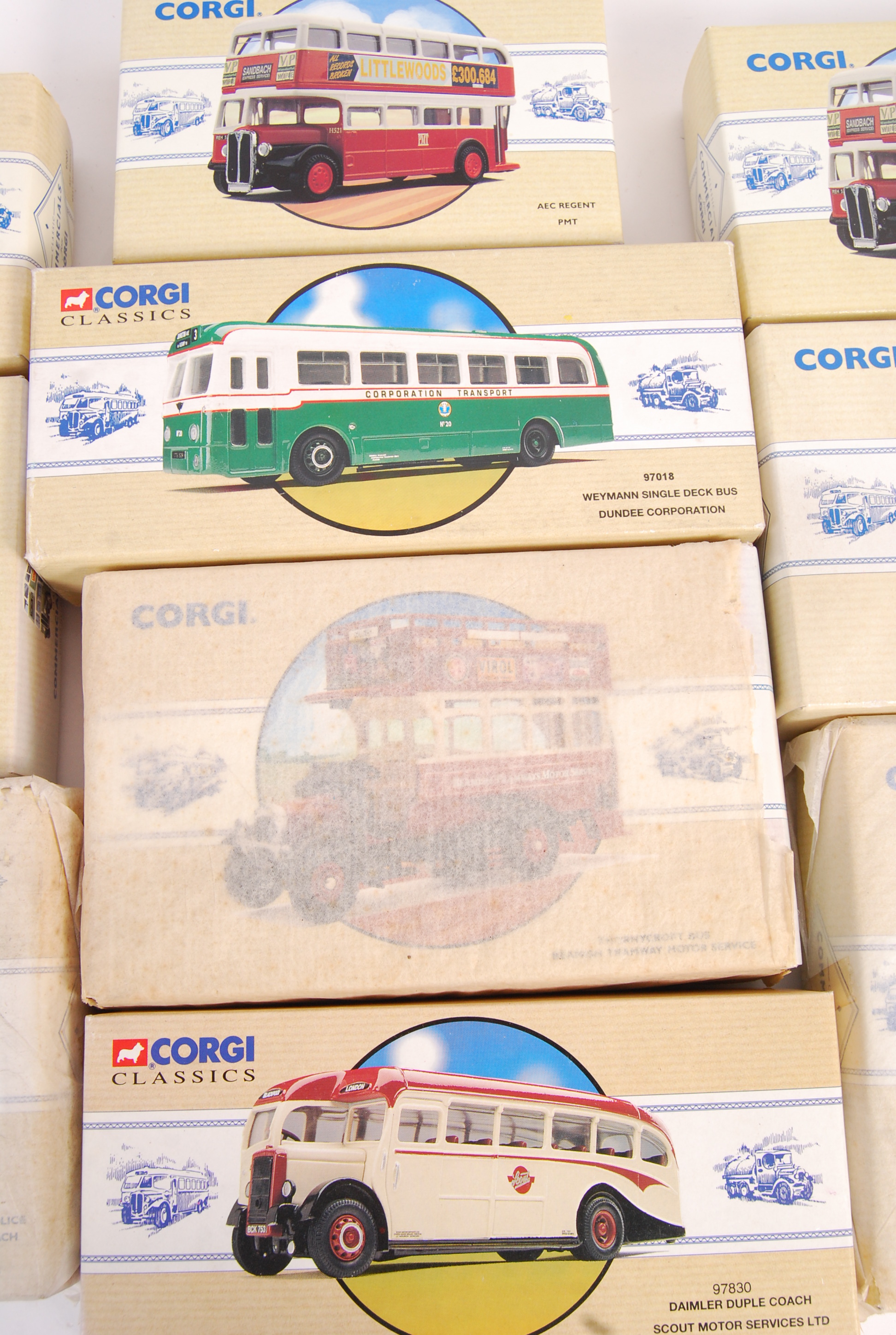 A collection of ten Corgi Classic Commercial diecast boxed models ...