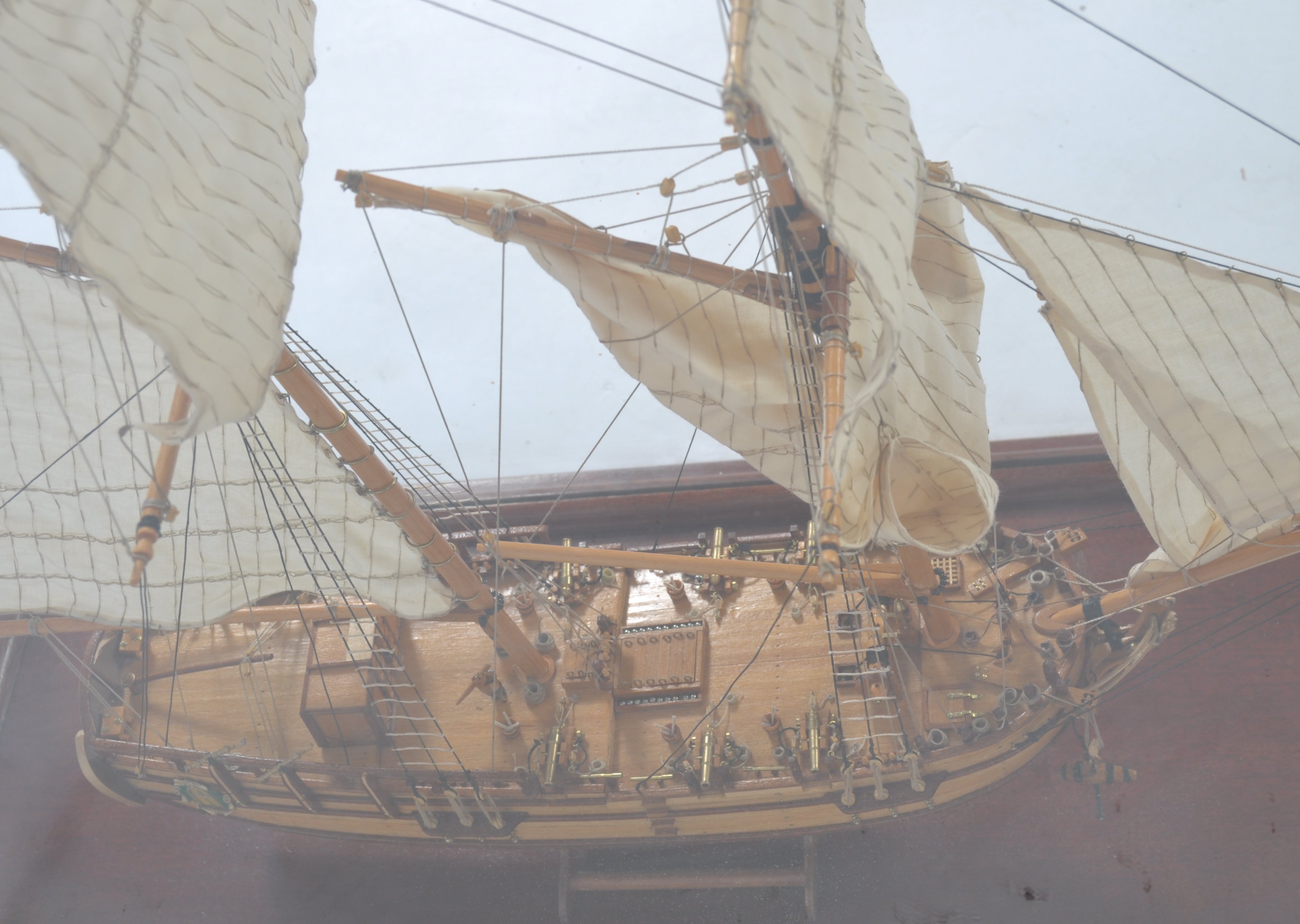 An incredible museum quality large scale kit built model of the ship ...