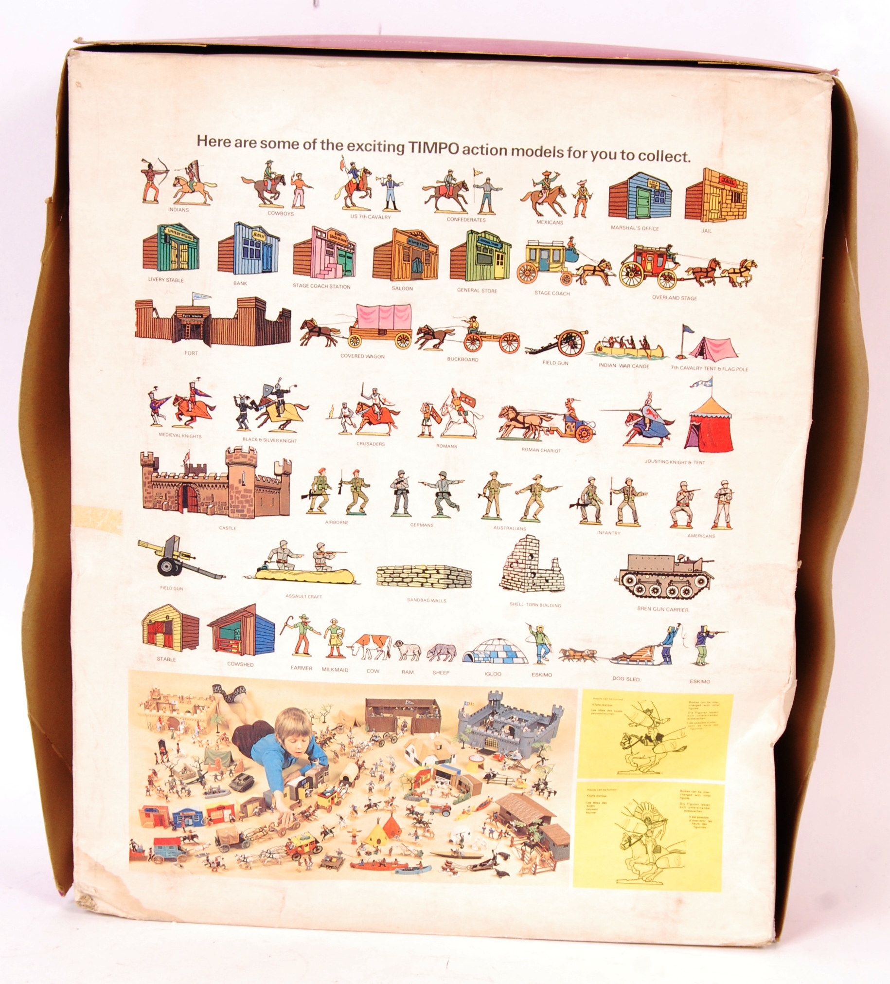 RARE VINTAGE TIMPO TOYS TRIPLE-SET WESTERN PLASTIC FIGURES - auctions ...