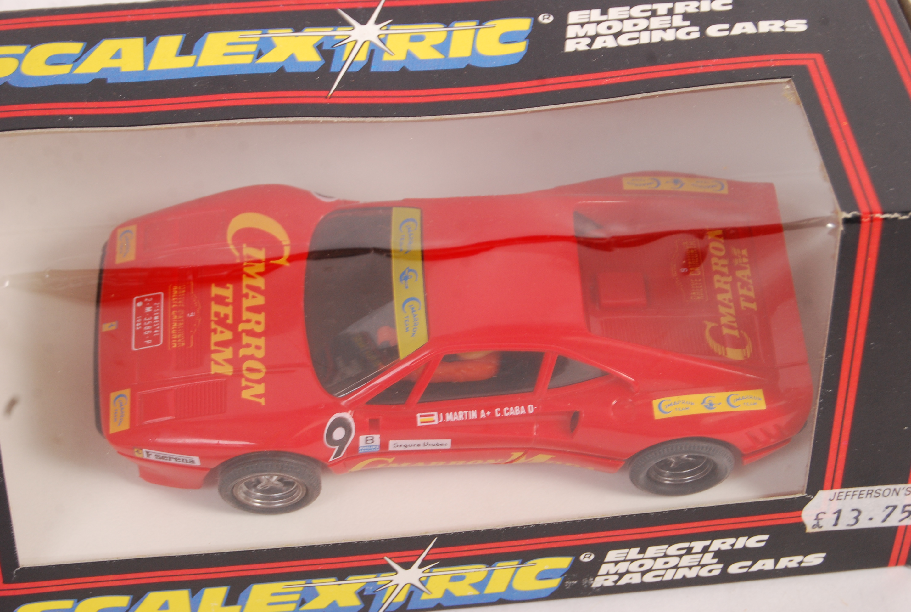 A collection of 4x original vintage Scalextric 1/32 scale slot car ...