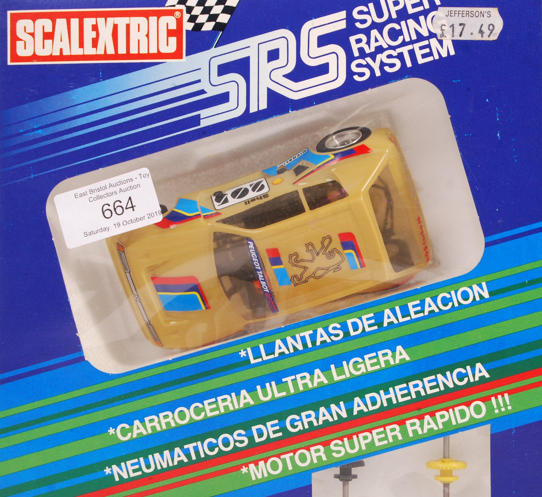 Two original vintage Scalextric SRS Super Racing System 1/32 scale slot ...