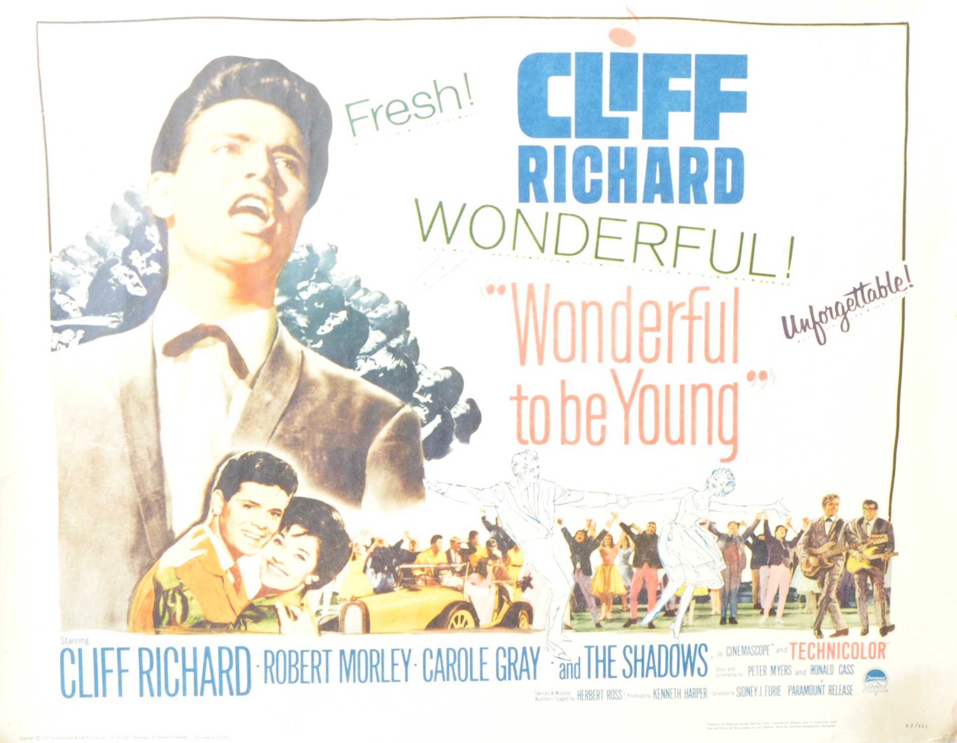 A collection of original vintage 1960's Cliff Richard film movie ...