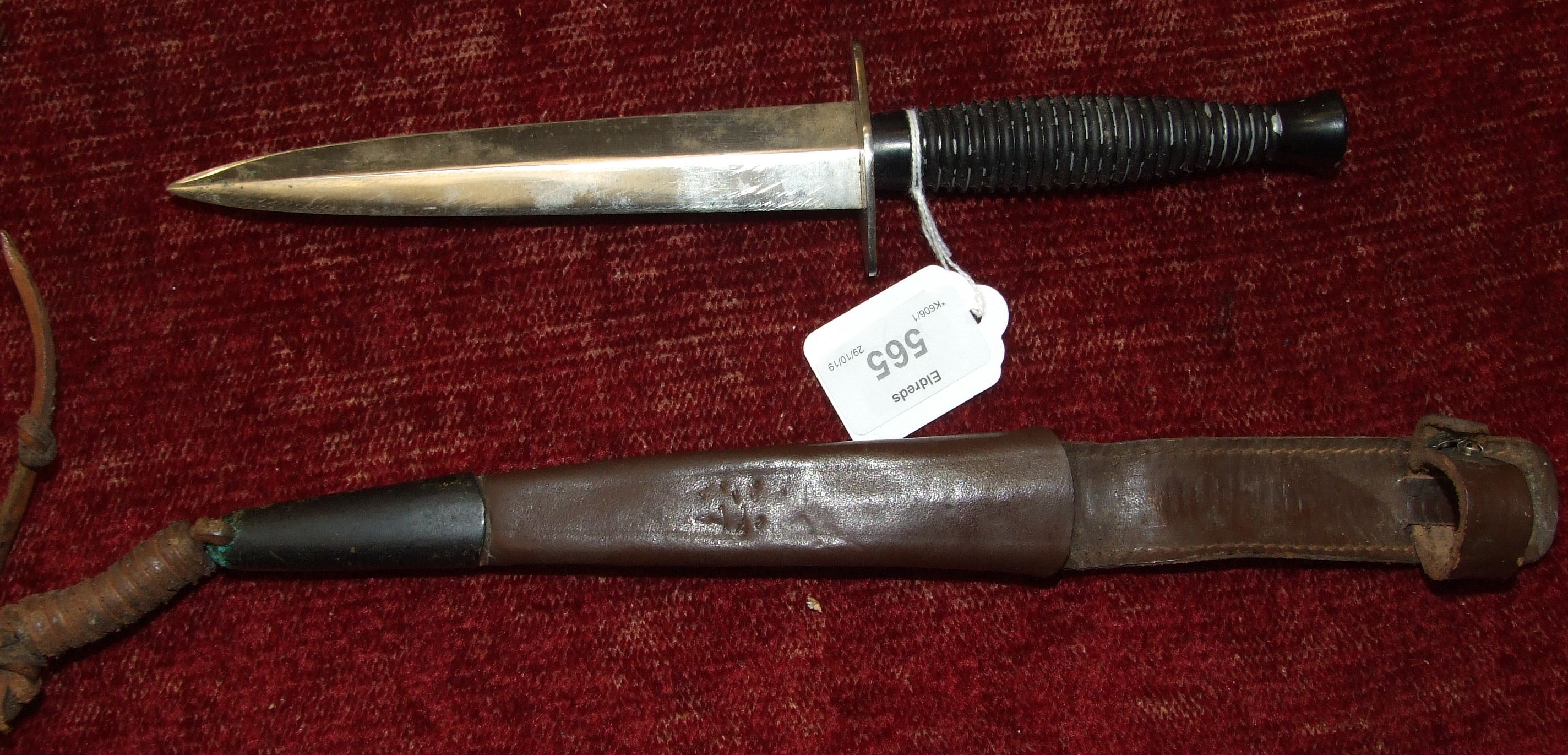 A French Super-Nogent Inox 'Le Commando' fighting knife, with machine ...