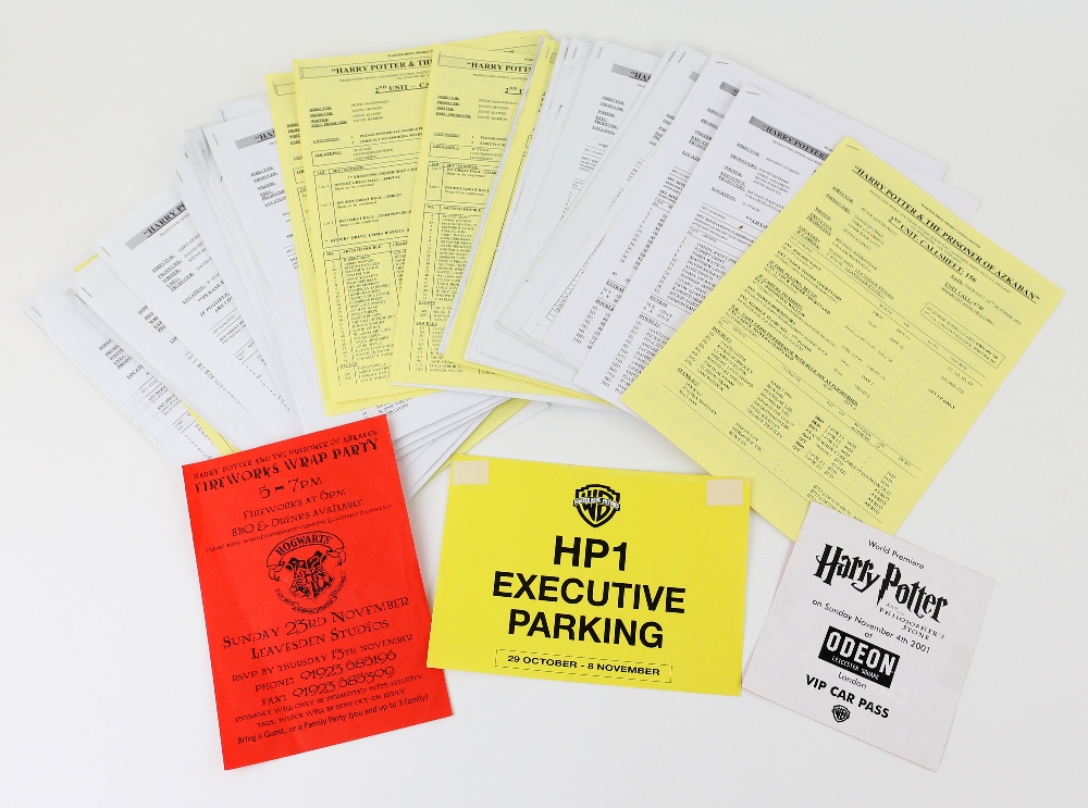 Harry Potter - Cast documents including 37 Call Sheets from, Prisoner ...