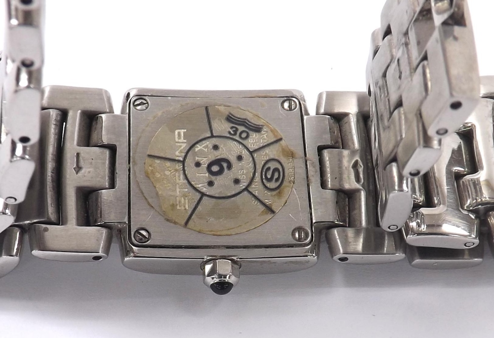 Eterna Minx stainless steel and diamond lady's bracelet watch, ref ...