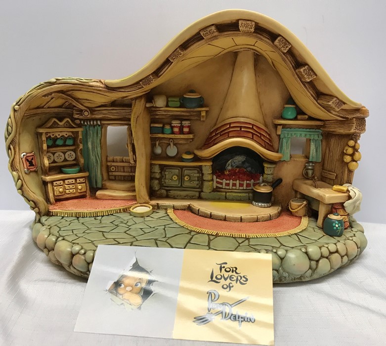 Large Pendelfin Old Cottage interior, The Kitchen, 24cms h x 35cms w ...