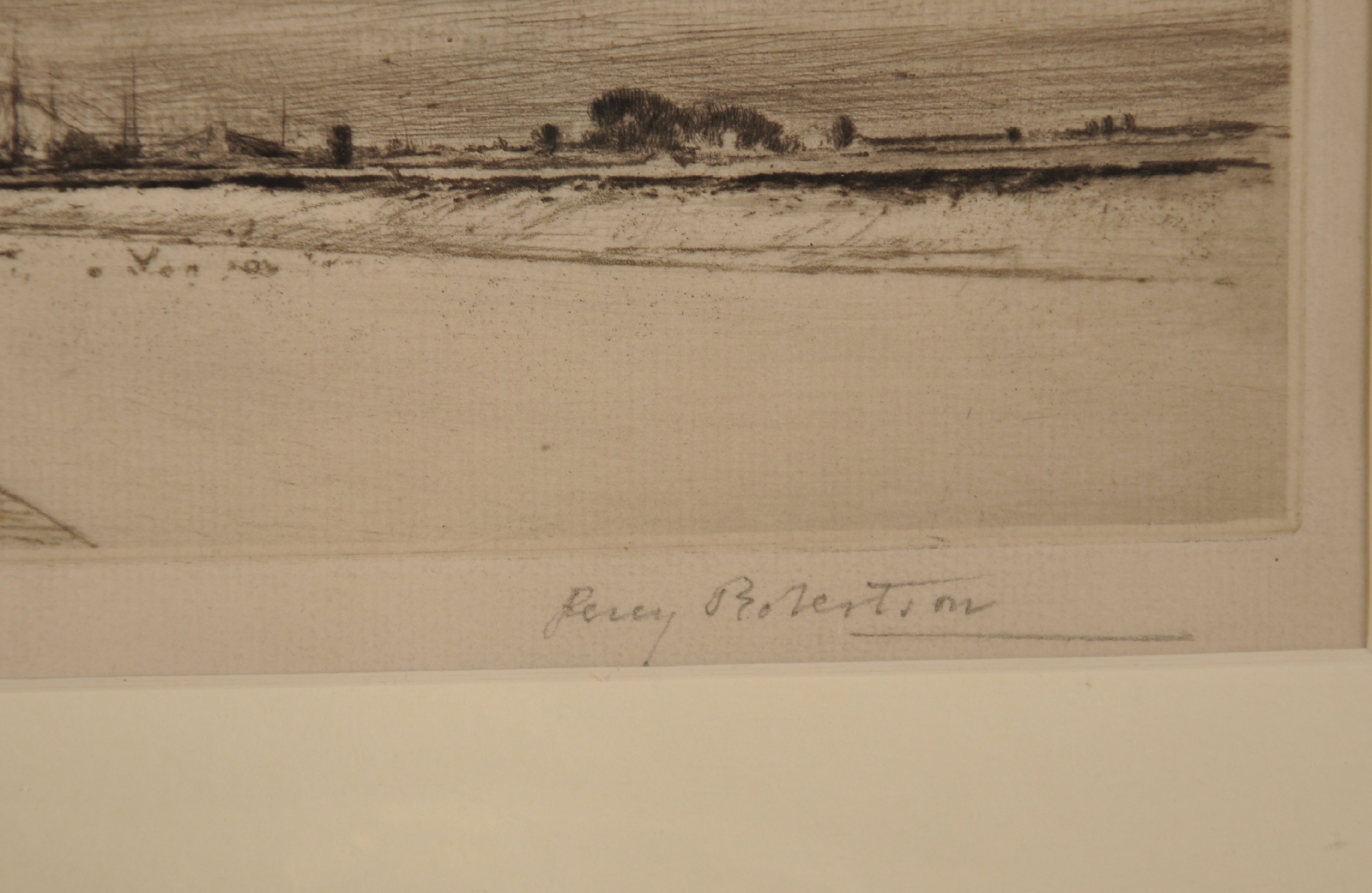 Percy Robertson (1869-1934) British. 'Truro', Etching, Signed in Pencil ...