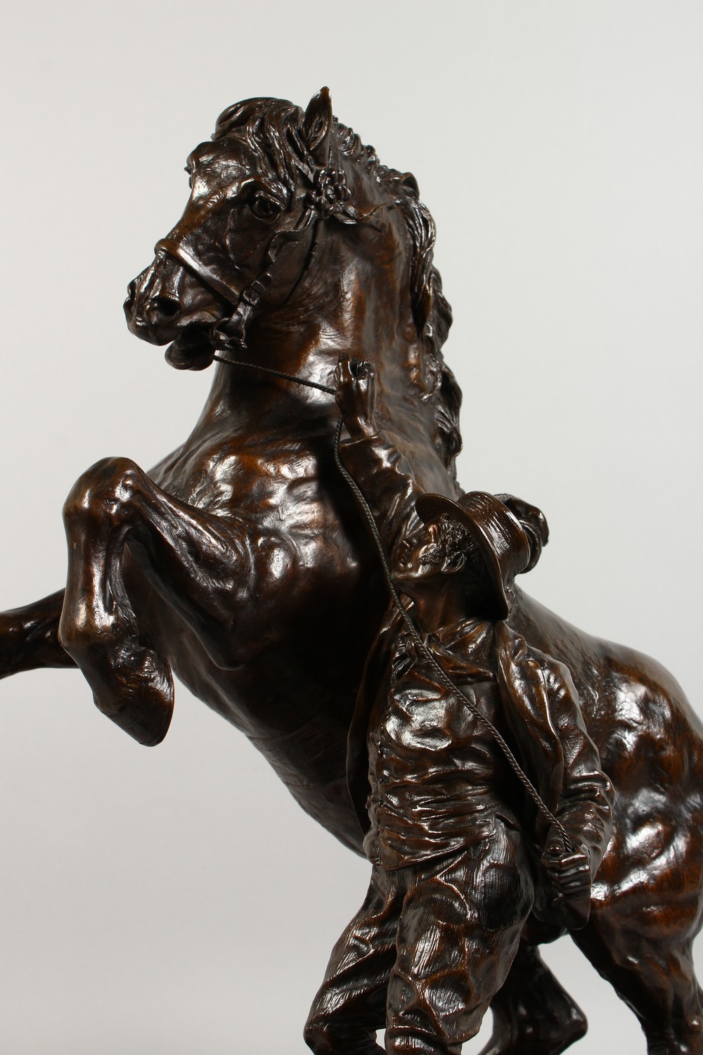 SIR JOSEPH EDGAR BOEHM 1834-1890 STALLION WITH GROOM. Sir Joseph Edgar ...
