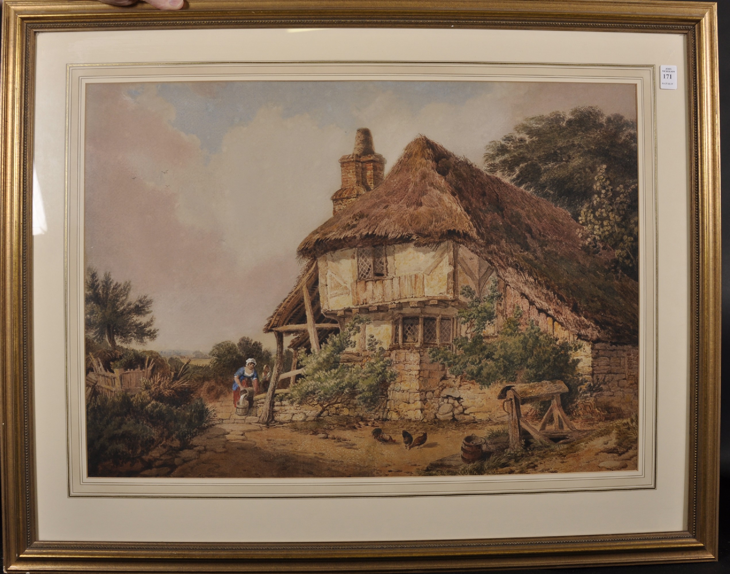 William Henry Stothard Scott of Brighton (1783-1850) British. A Cottage ...