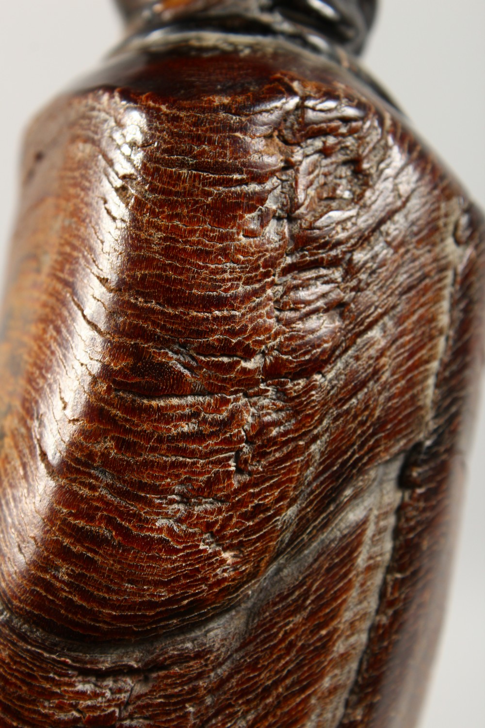 A 19TH / 20TH CENTURY CARVED CHINESE HORN OF BUDDHA, possibly rhino ...