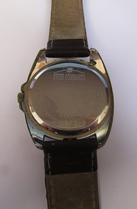 Gents Rotary Swiss Commando special edition wrist watch no 2351 with ...