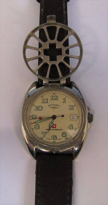 Gents Rotary Swiss Commando special edition wrist watch no 2351 with ...