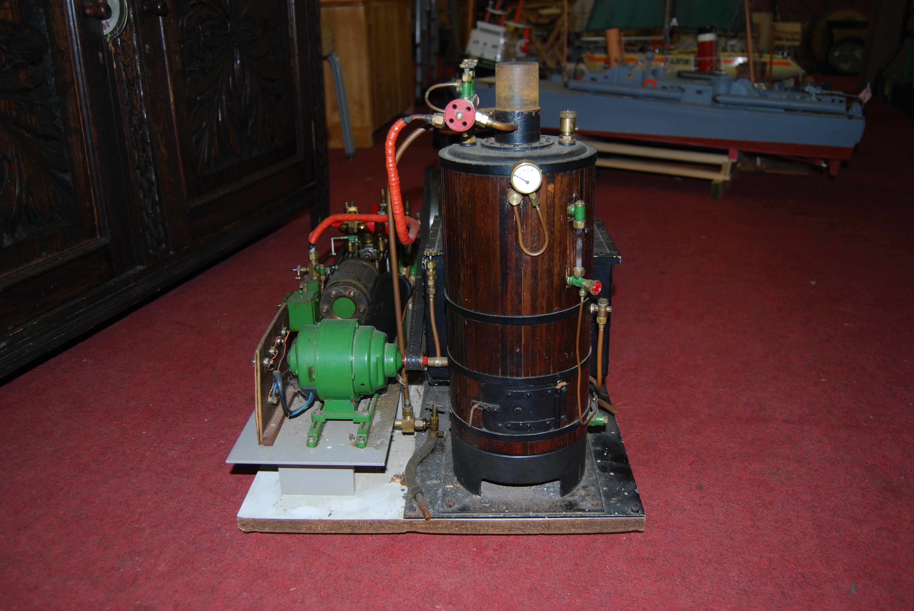 A Stuart Turner and other components live steam stationary steam plant ...