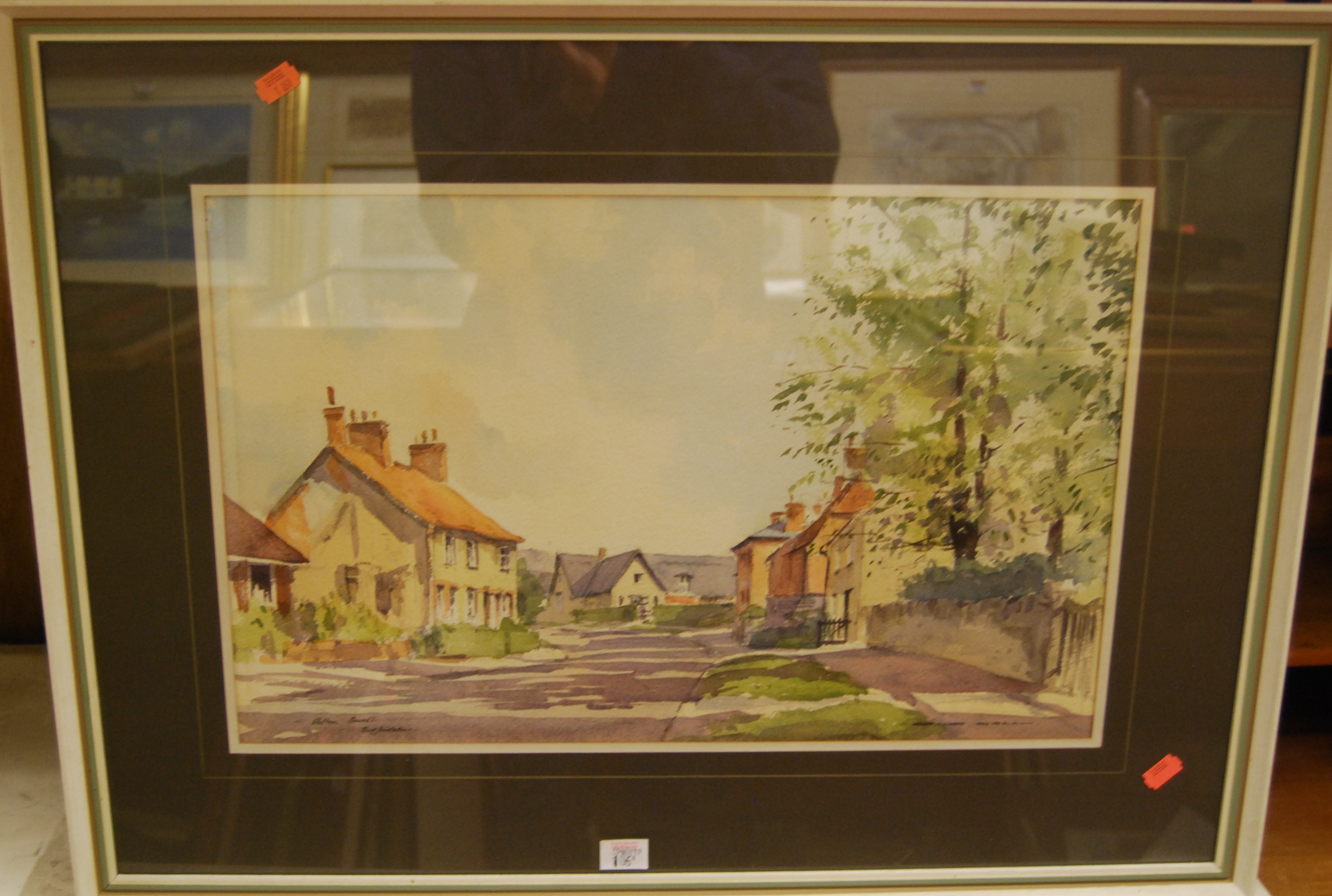 David Green - Milton Ernest, Bedfordshire, watercolour, signed lower ...