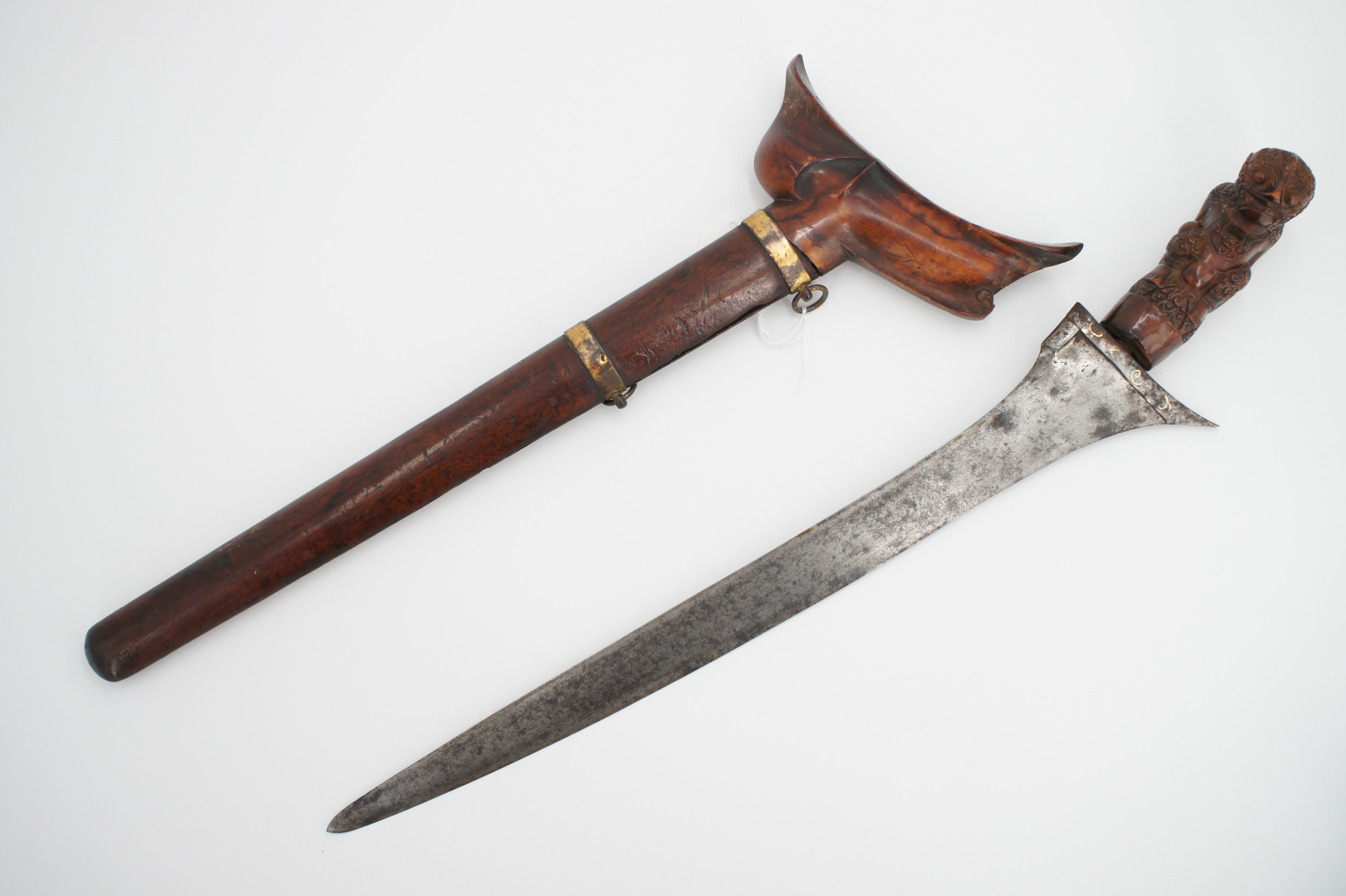 An 18th / early 19th Century Malayan kris dagger, having carved ...