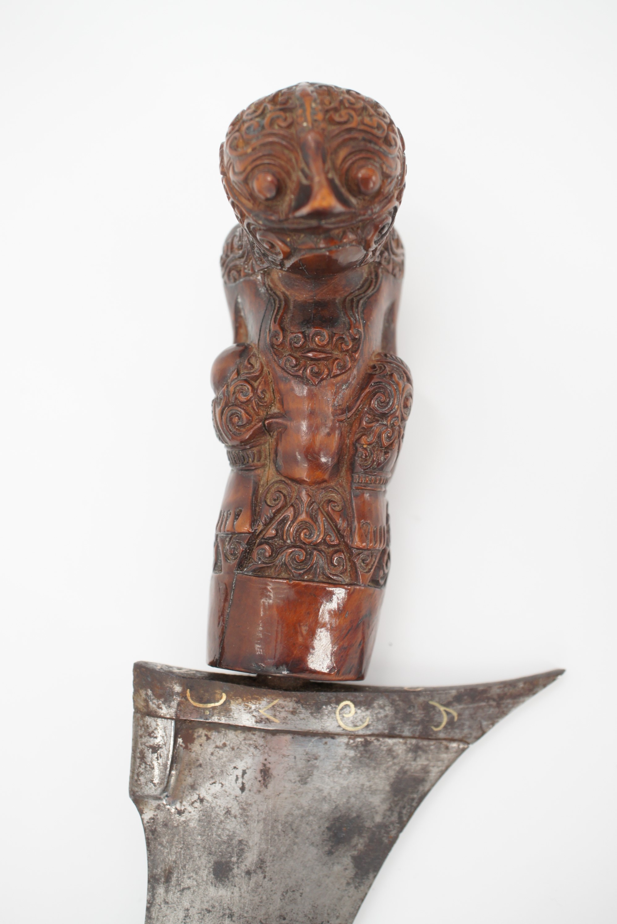 An 18th / early 19th Century Malayan kris dagger, having carved ...