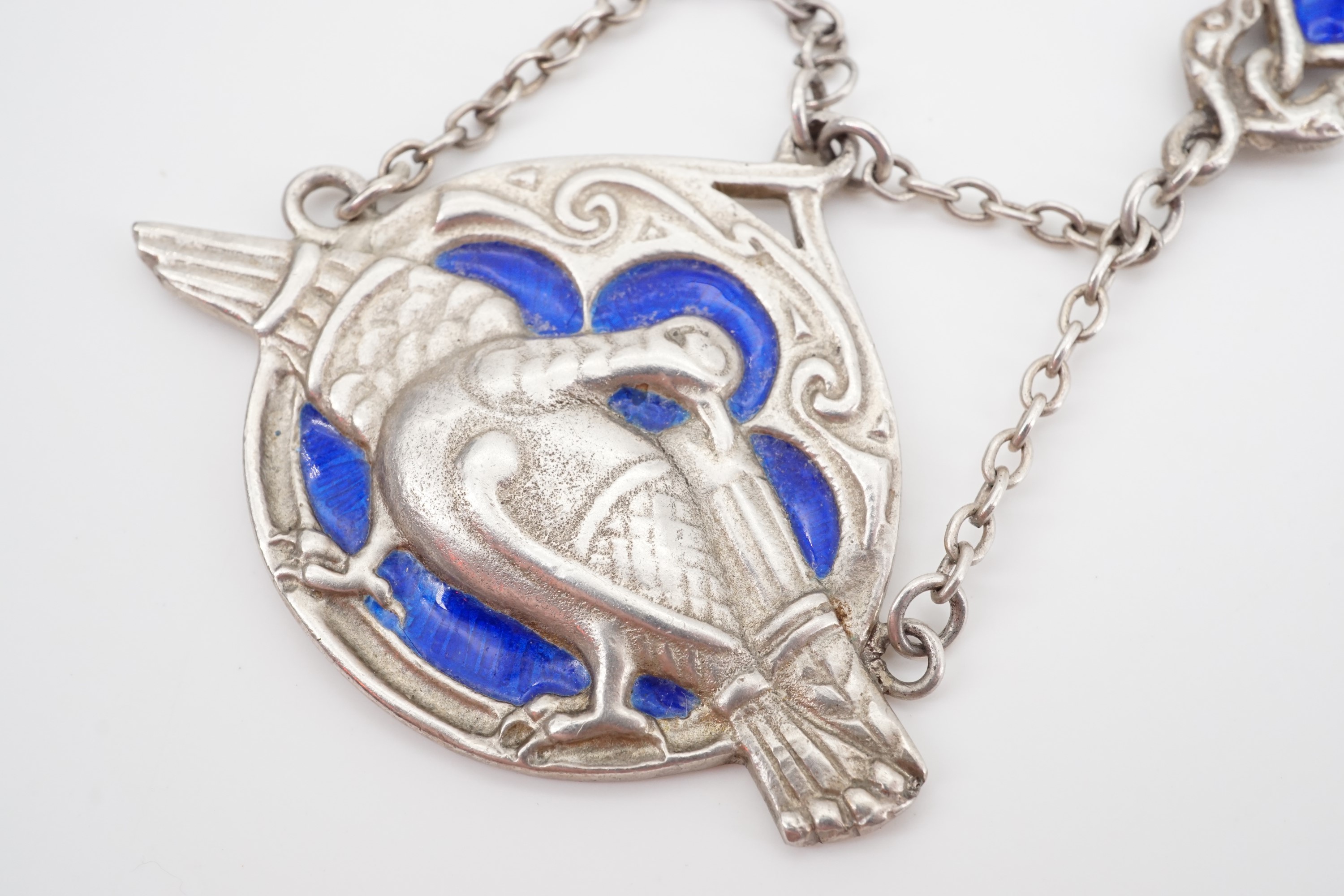An Alexander Ritchie Iona Scottish silver and basse taille enamelled ...