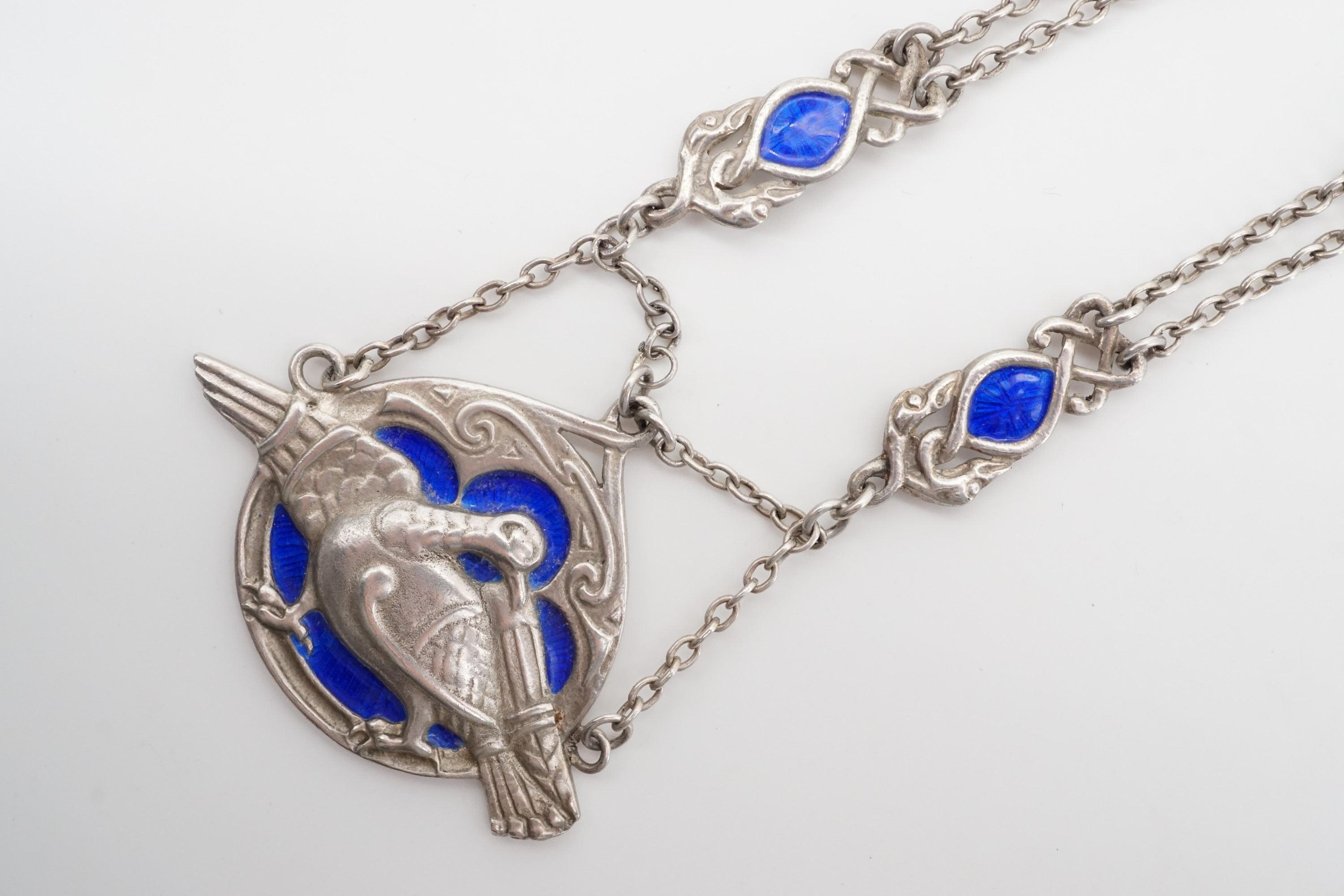 An Alexander Ritchie Iona Scottish silver and basse taille enamelled ...