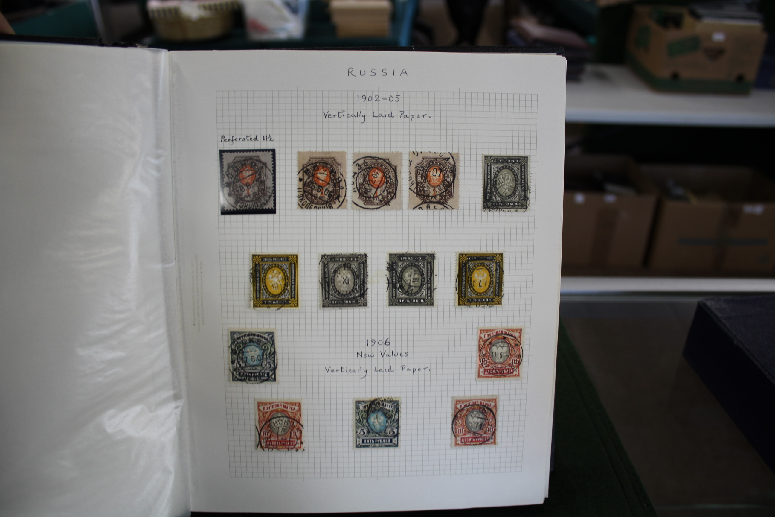 RUSSIAN STAMP COLLECTION a fine collection of Russian stamps in 4 ...