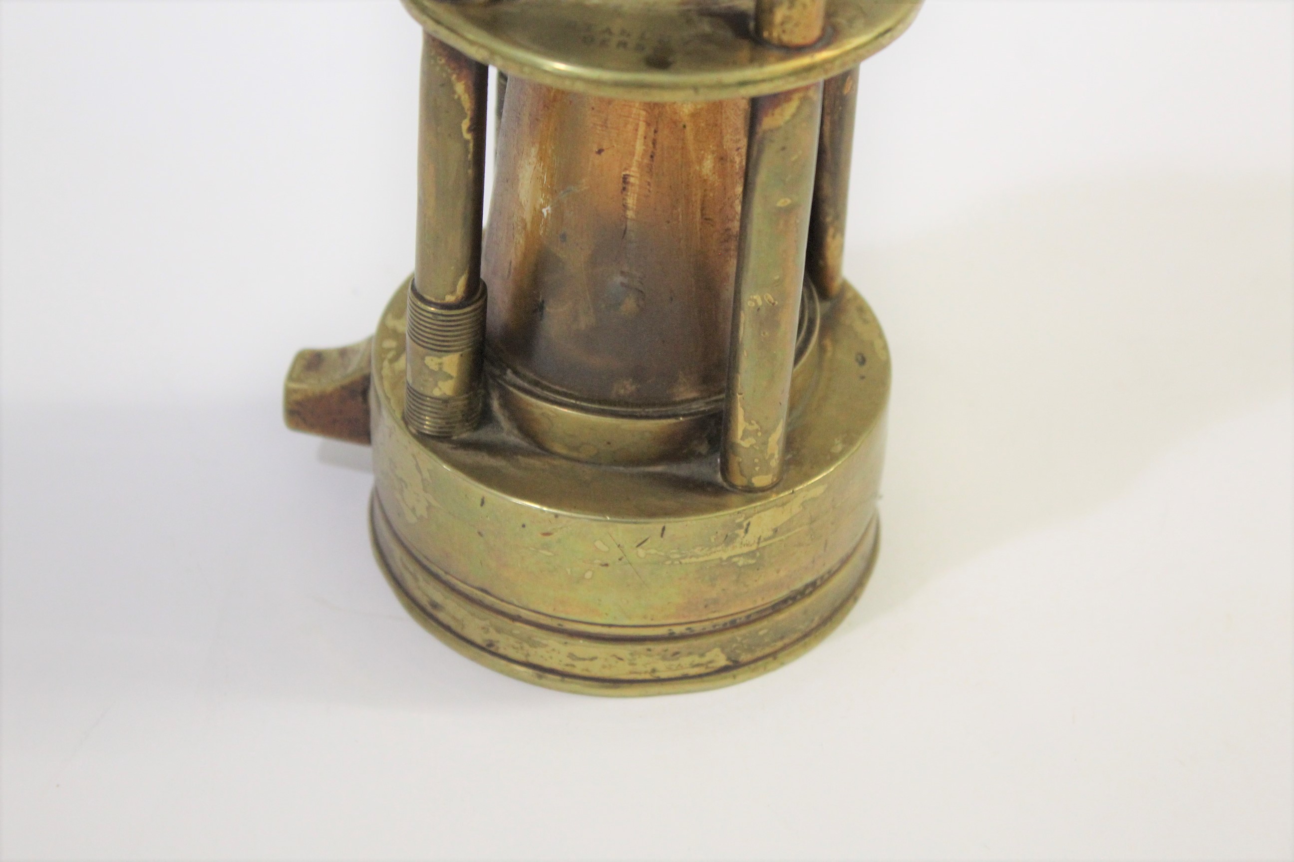 RARE MINERS LAMP - STANLEY OF DERBY ASHWORTH PATENT LAMP a brass ...