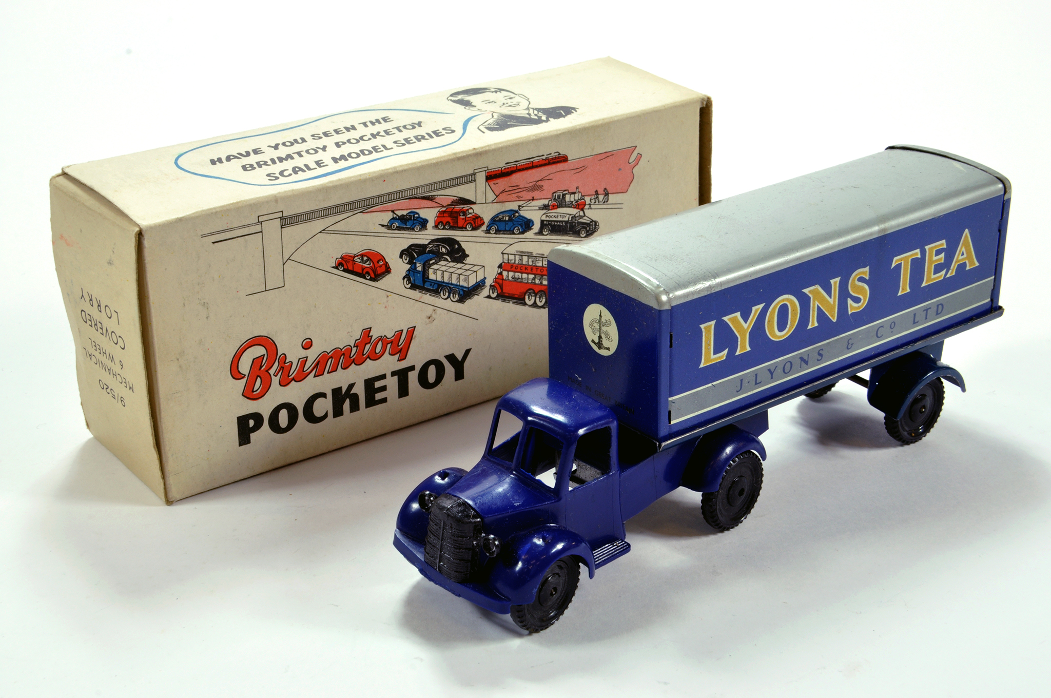 Wells Brimtoy Pocketoy No. 9/520 Mechanical 6-wheel Covered Lyons Tea ...