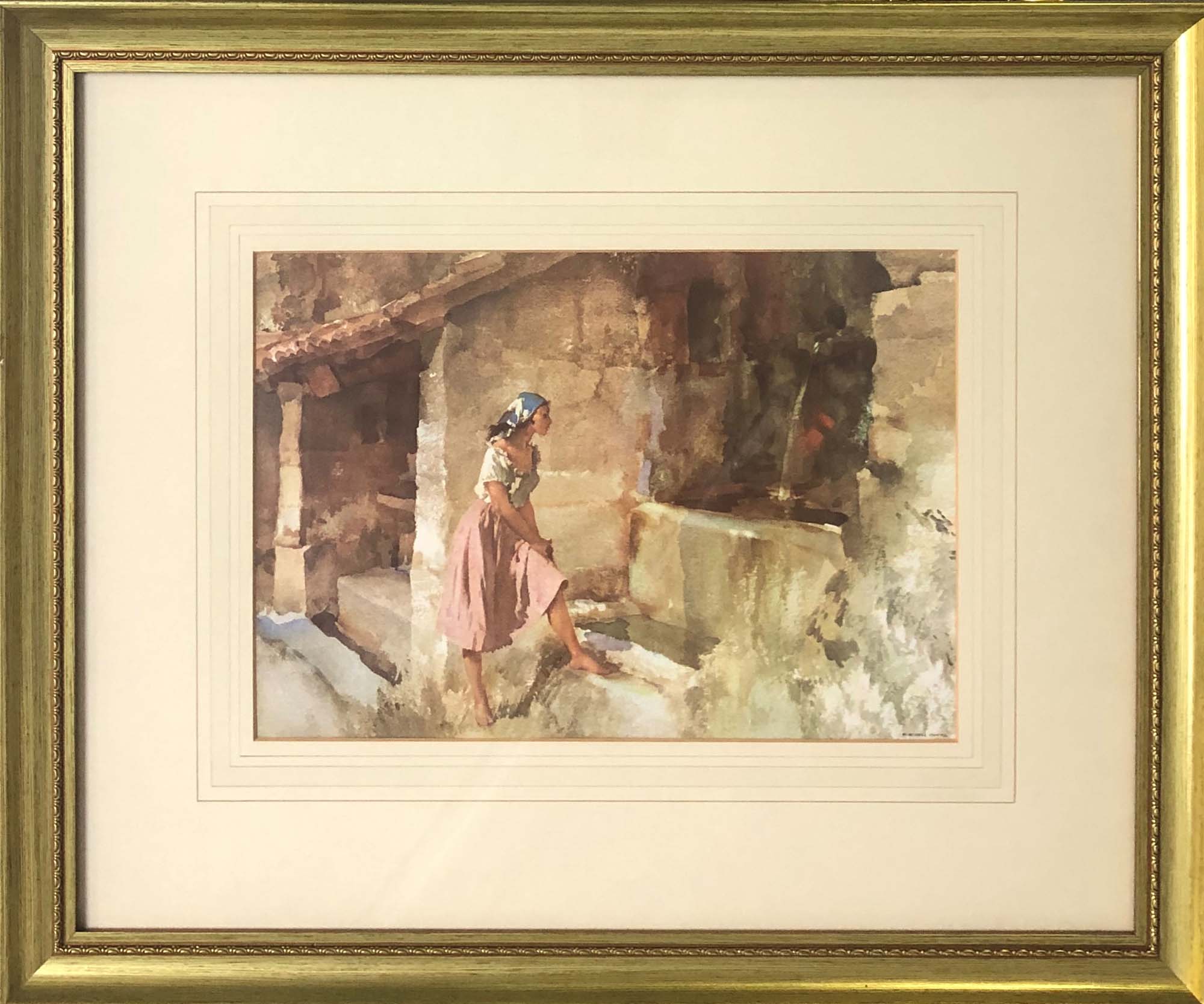 W RUSSELL FLINT. Seven framed prints of works by William Russell Flint ...