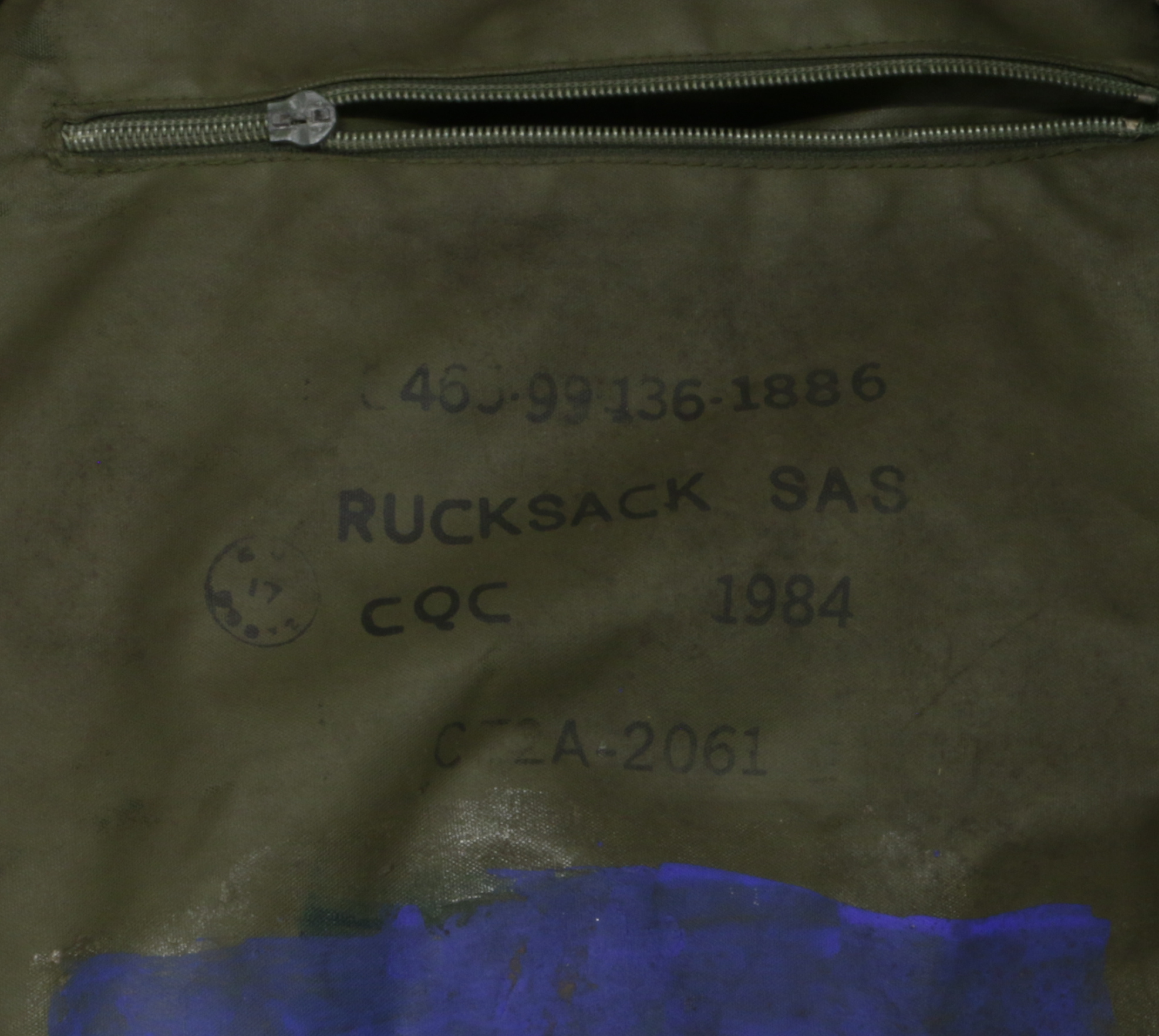 A 1984 British military SAS rucksack.