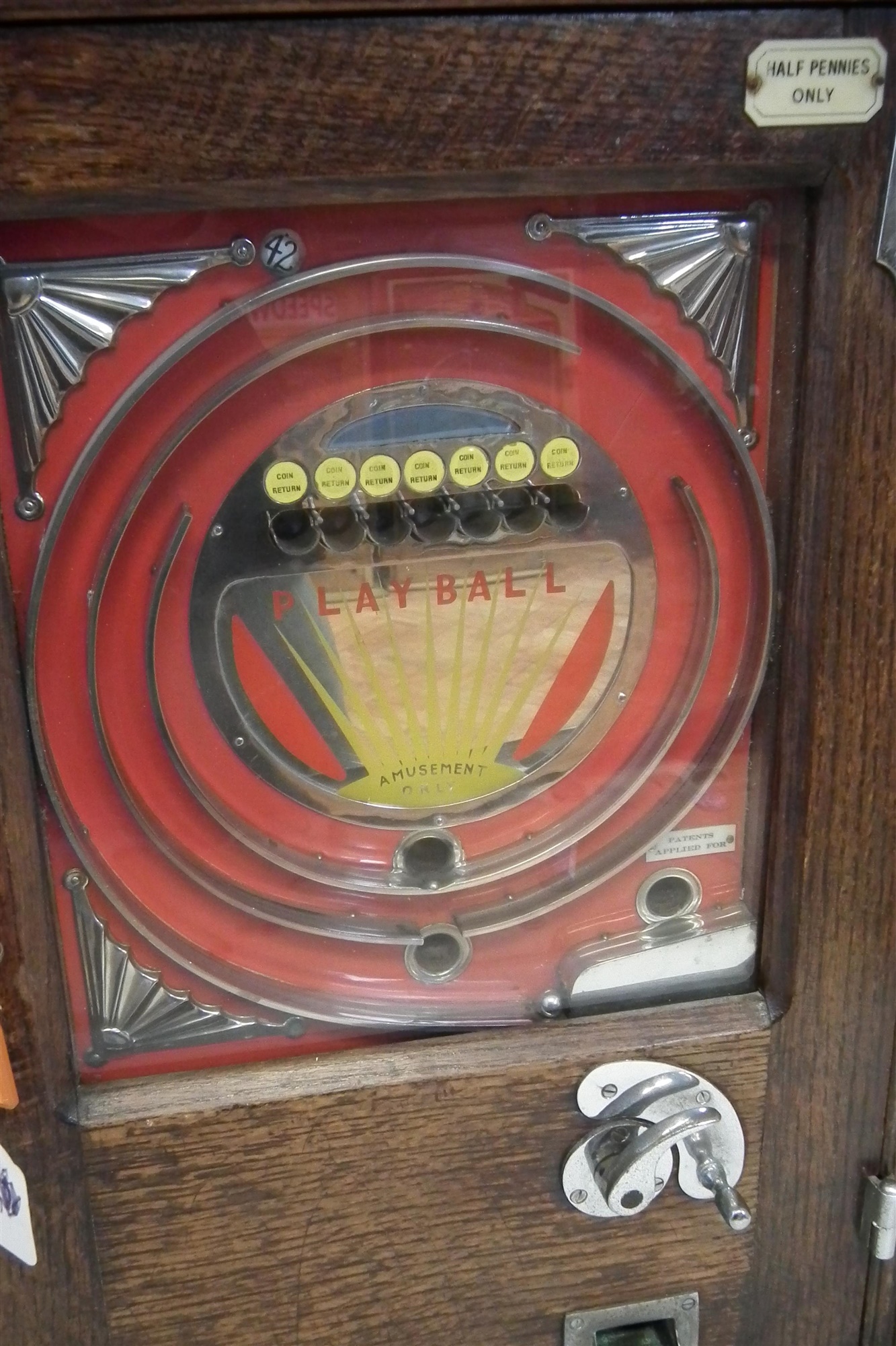 Playball Automatic penny slot pinball machine by British Manufacturing ...