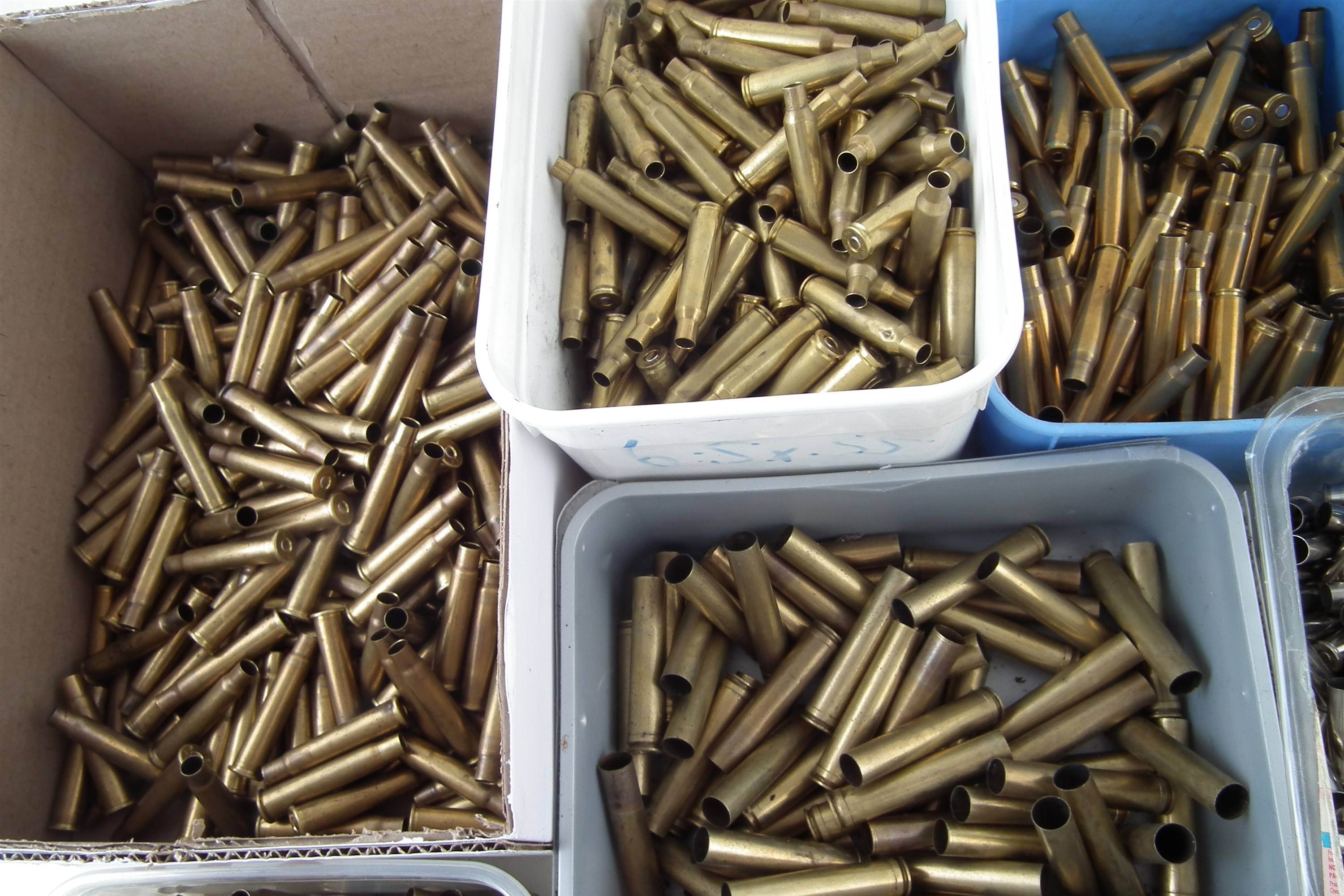Collection of primed brass cartridge cases, to include 10x .577x450 ...