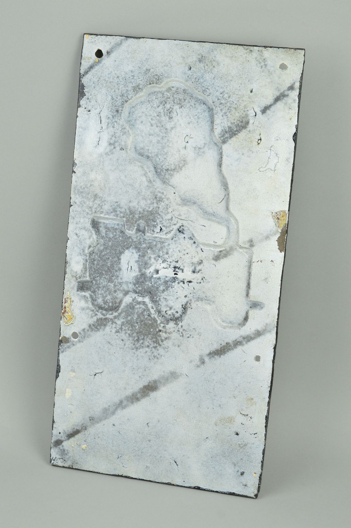 A CAST IRON RAILWAY SIGN, Crossing No Gates, with image of locomotive ...