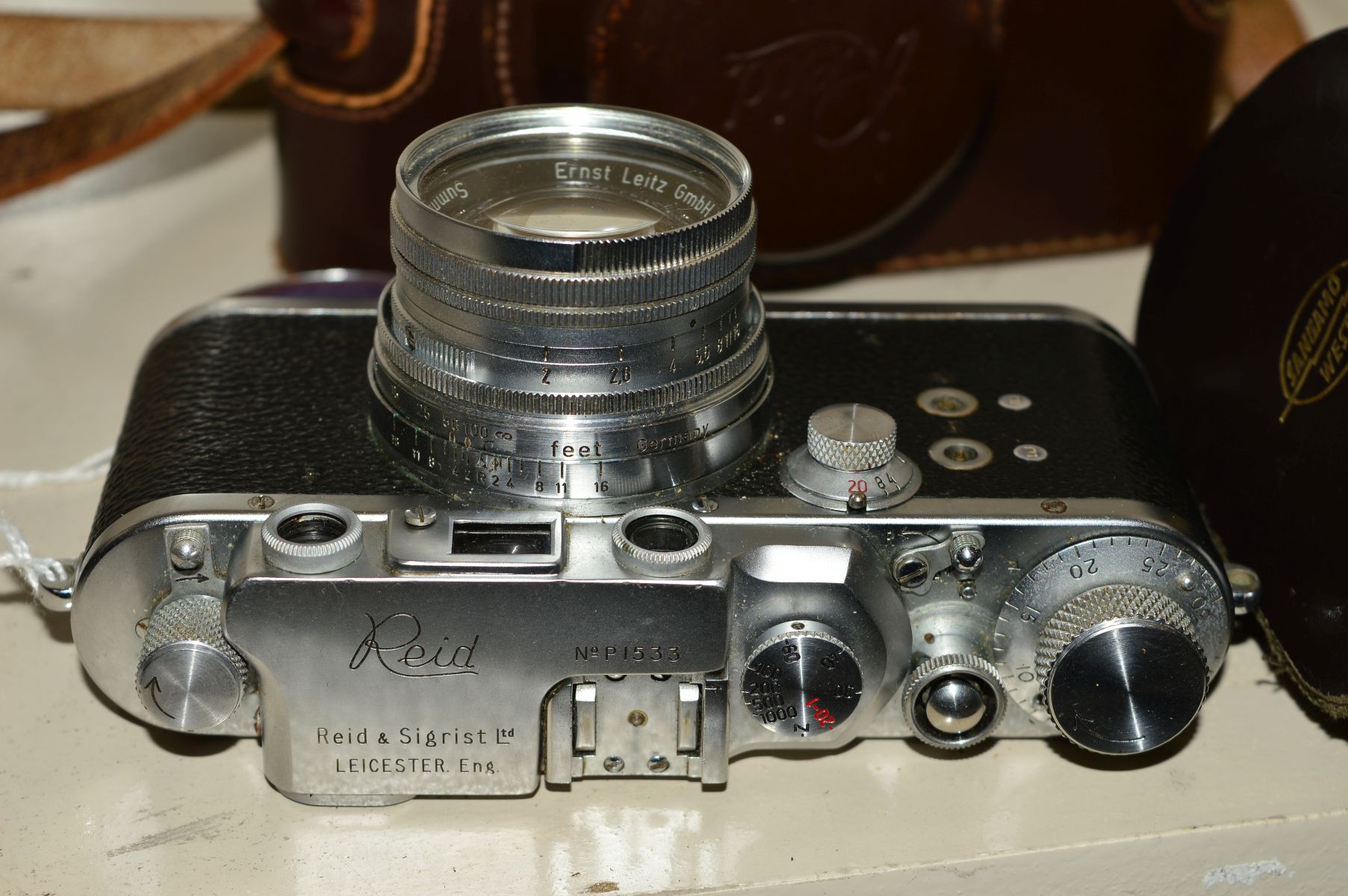 A REID & SIGRIST REID 3 RANGEFINDER CAMERA, fitted with a Leitz ...