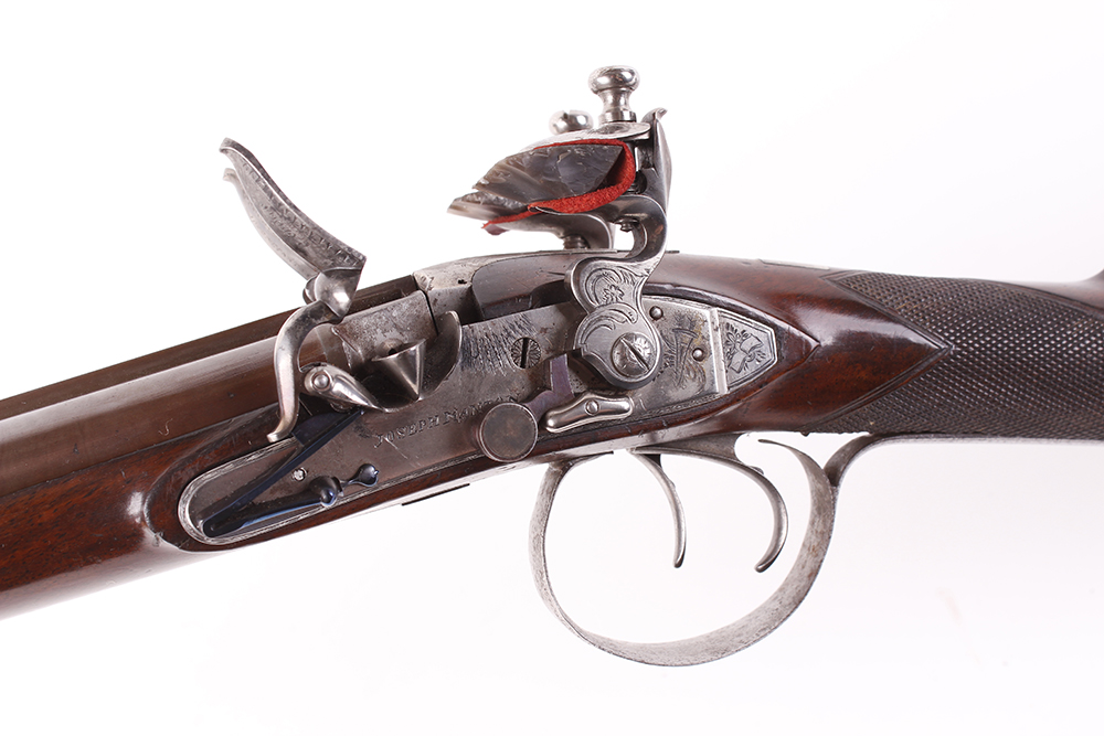 (S58) 20 bore Flintlock double sporting gun by Joseph Manton, c.1813 ...