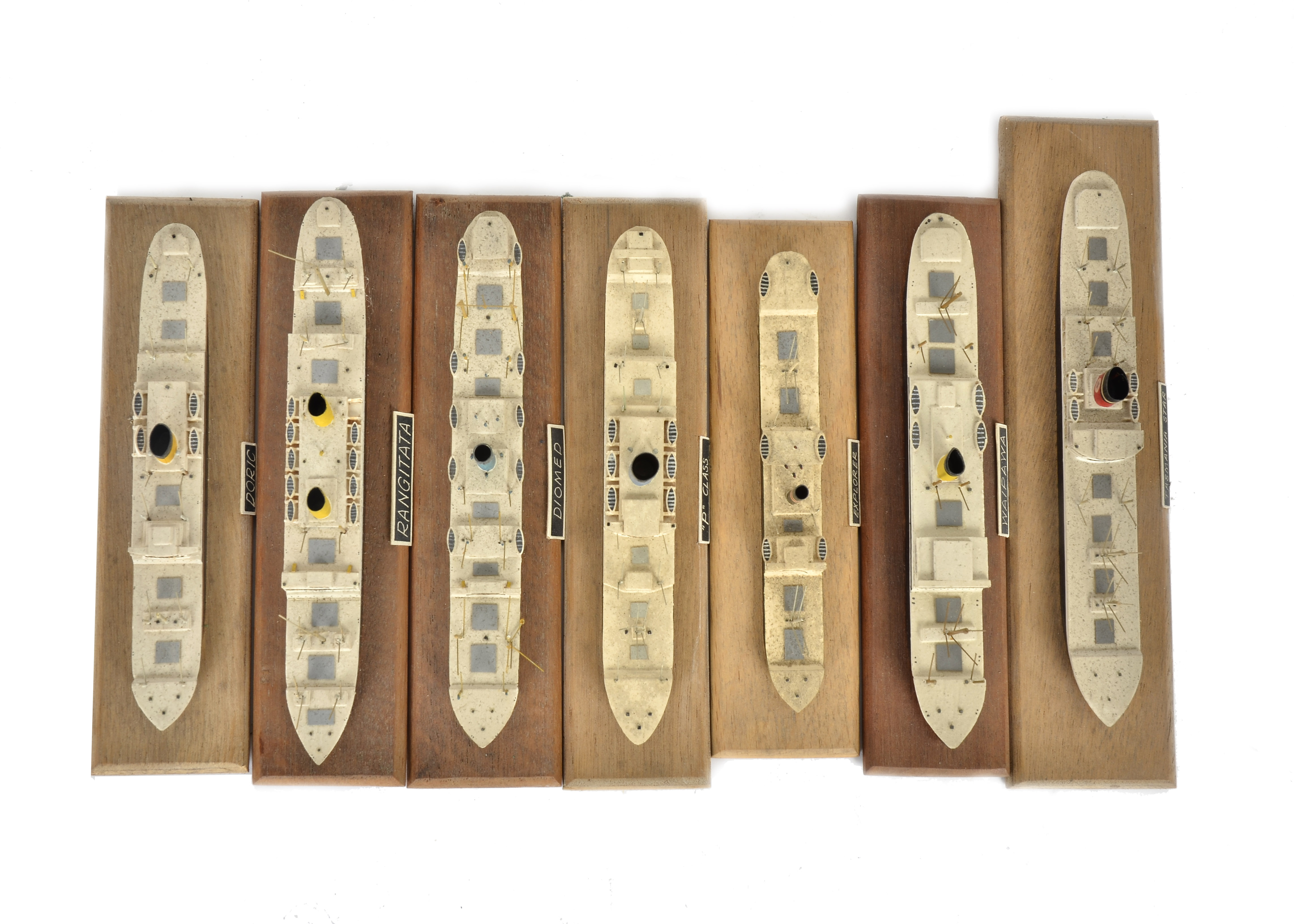 J G Cottrell 1940s-50s built 1:1200 Finescale wooden Waterline Models ...