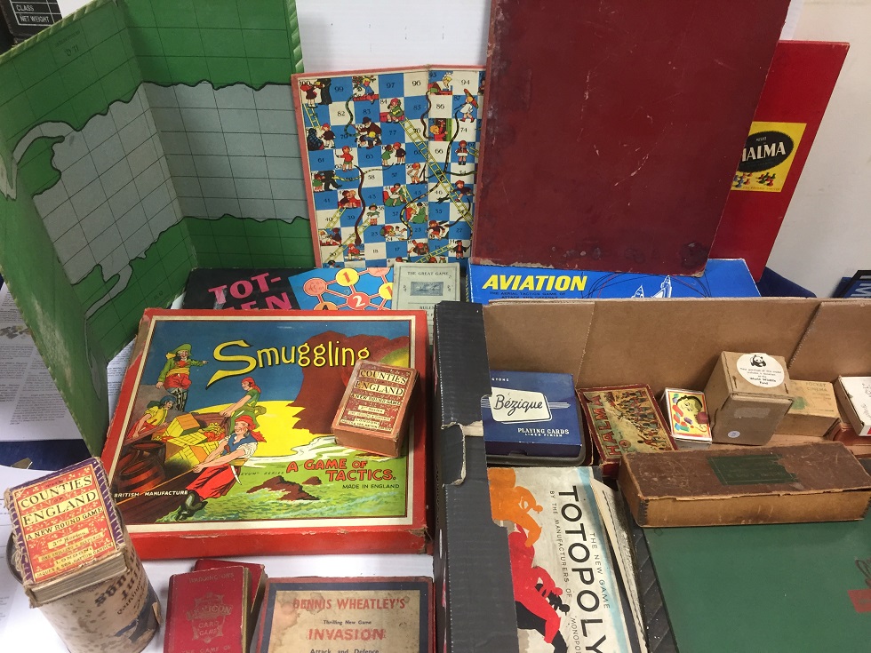 Large Collection of Vintage Games and Toys from 1930's, including ...