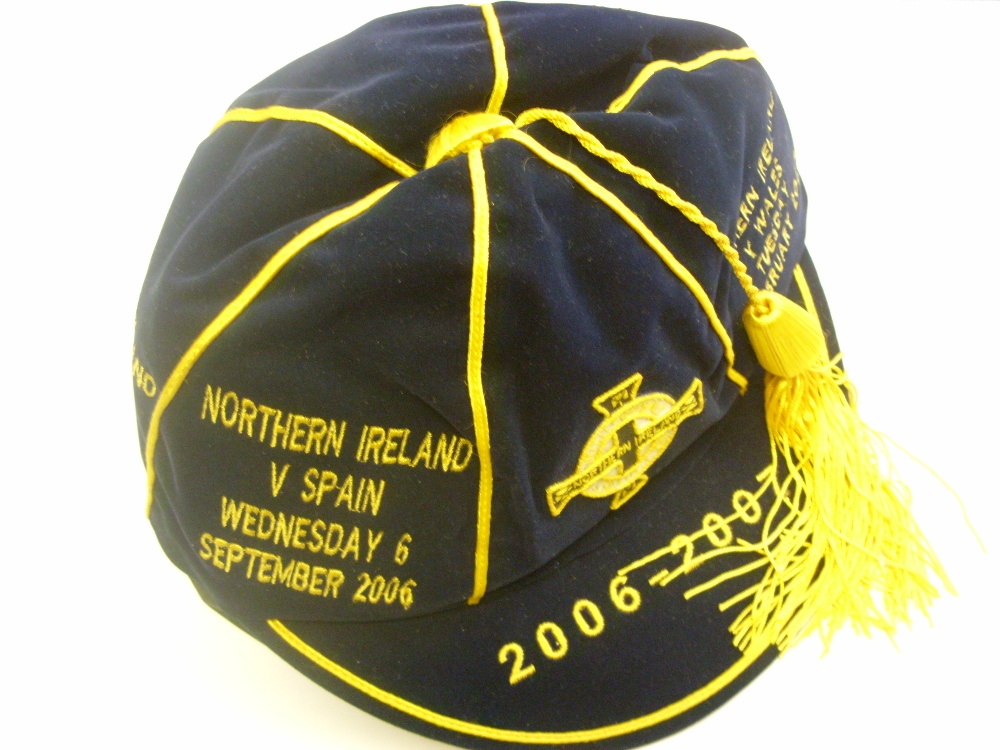 2006/2007 Northern Ireland Football Cap, an original blue football cap ...