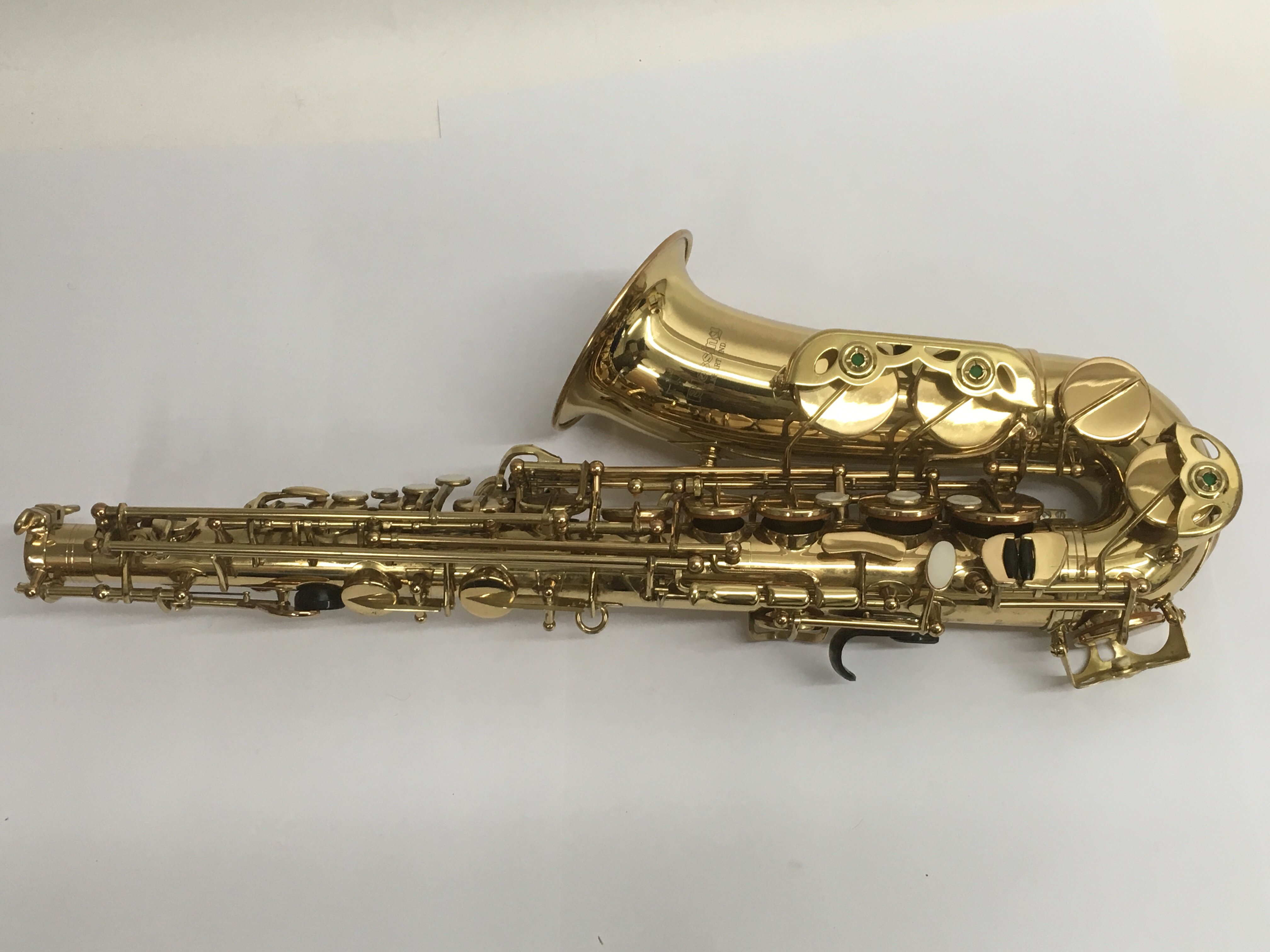 A Blessing saxophone (missing mouthpiece).