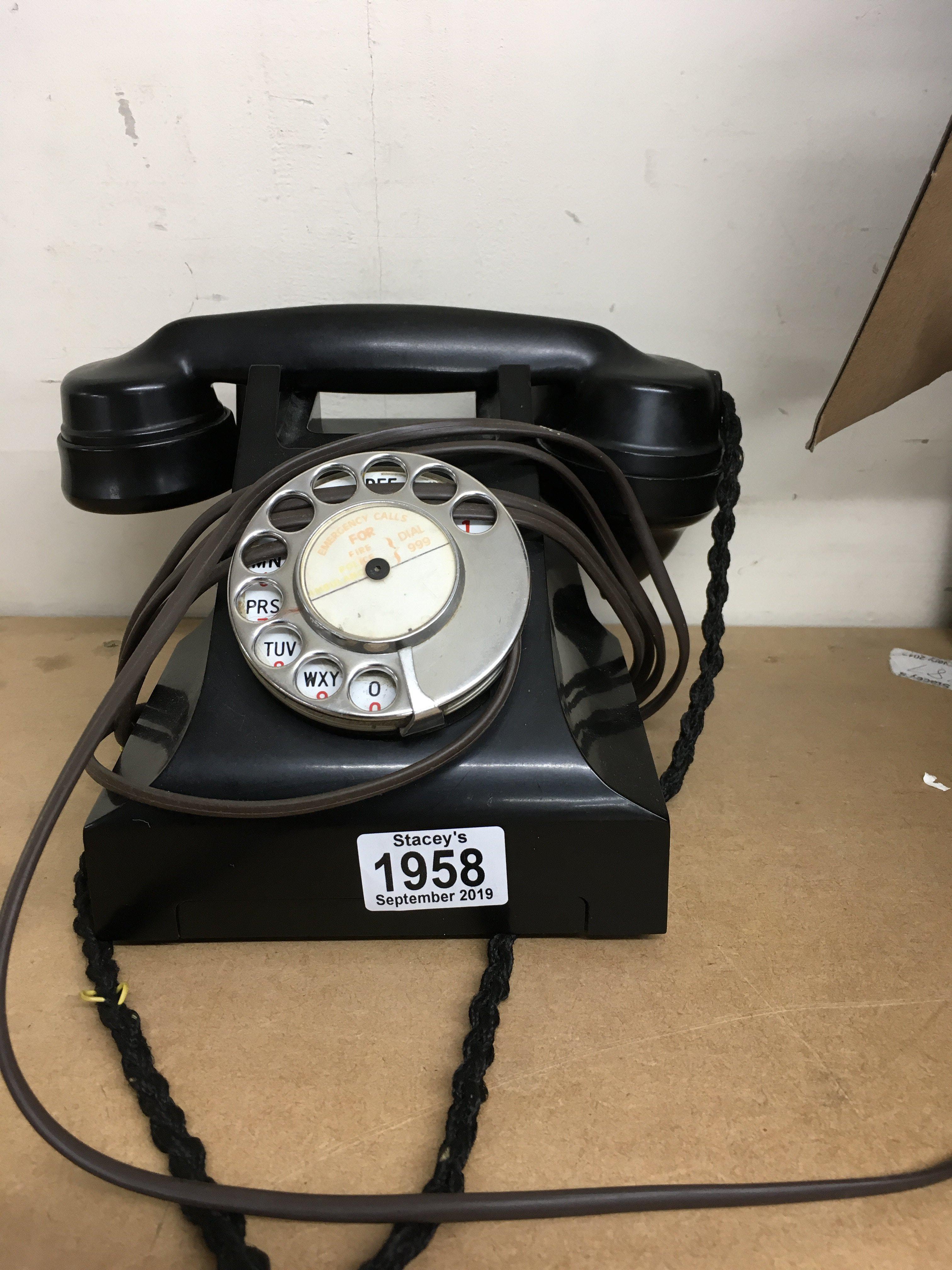 A black Telephone - NO RESERVE