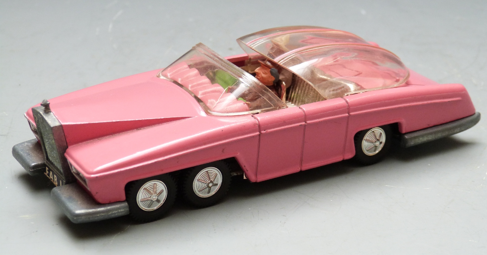 Dinky Toys diecast model Lady Penelope's FAB1 with pink body and Parker ...