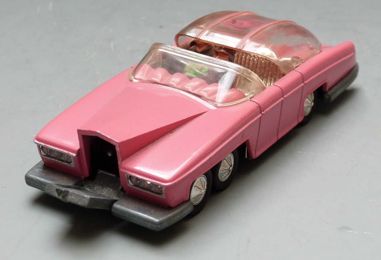 Dinky Toys diecast model Lady Penelope's FAB1 with pink body and Parker ...