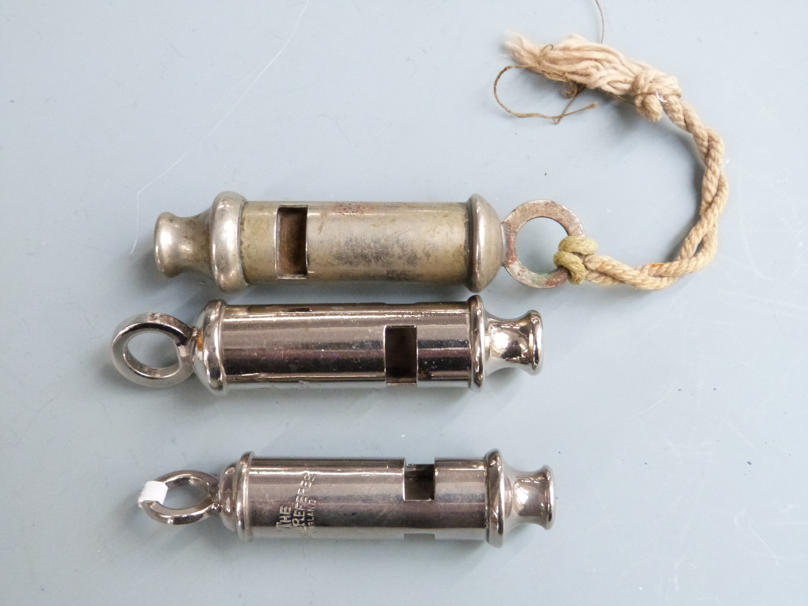 A collection of whistles to include ACME Referee, GPO example, horn ...